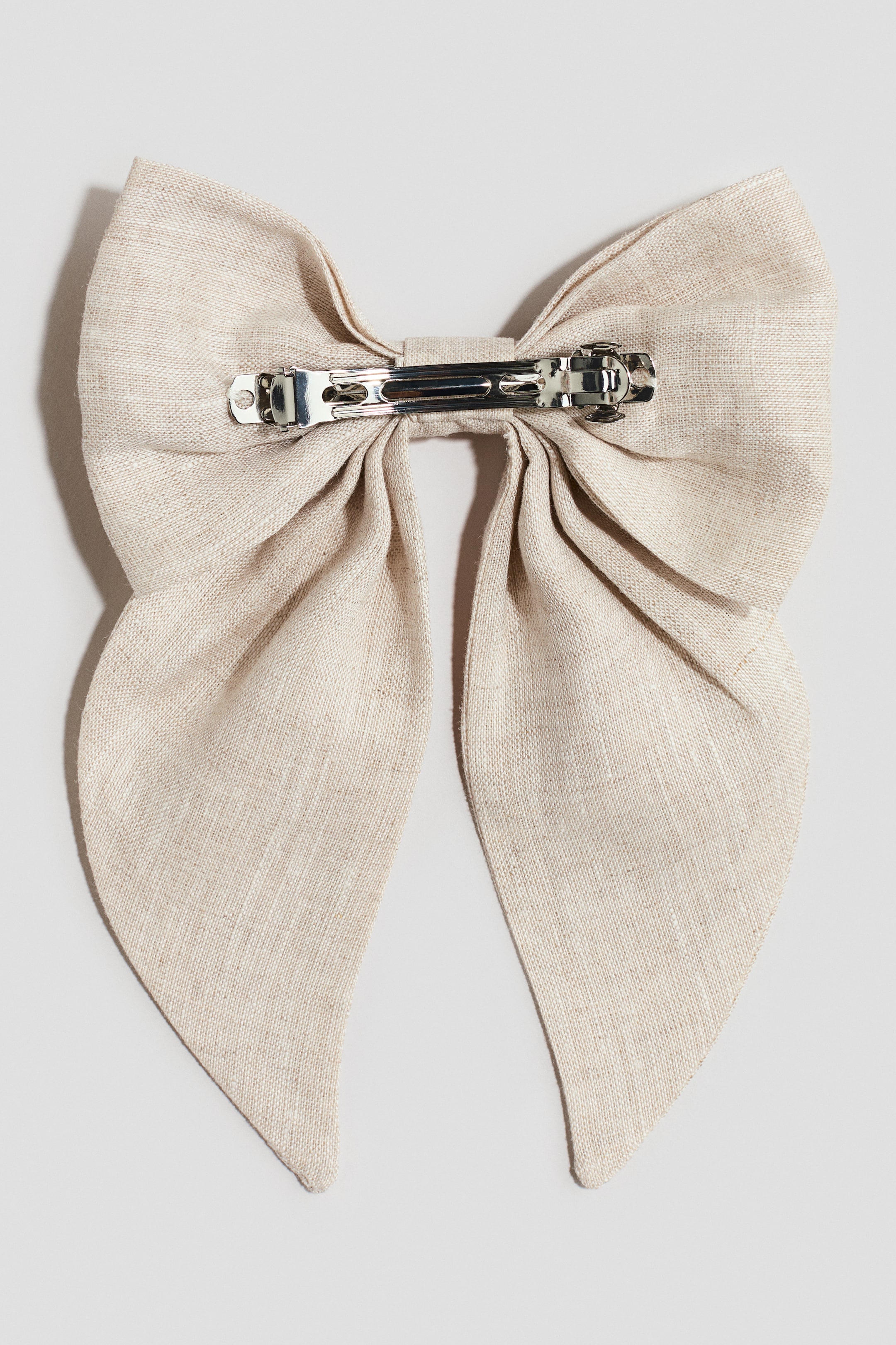 Barrette avec boucle en lin - Beige clair - ENFANT | H&M CA