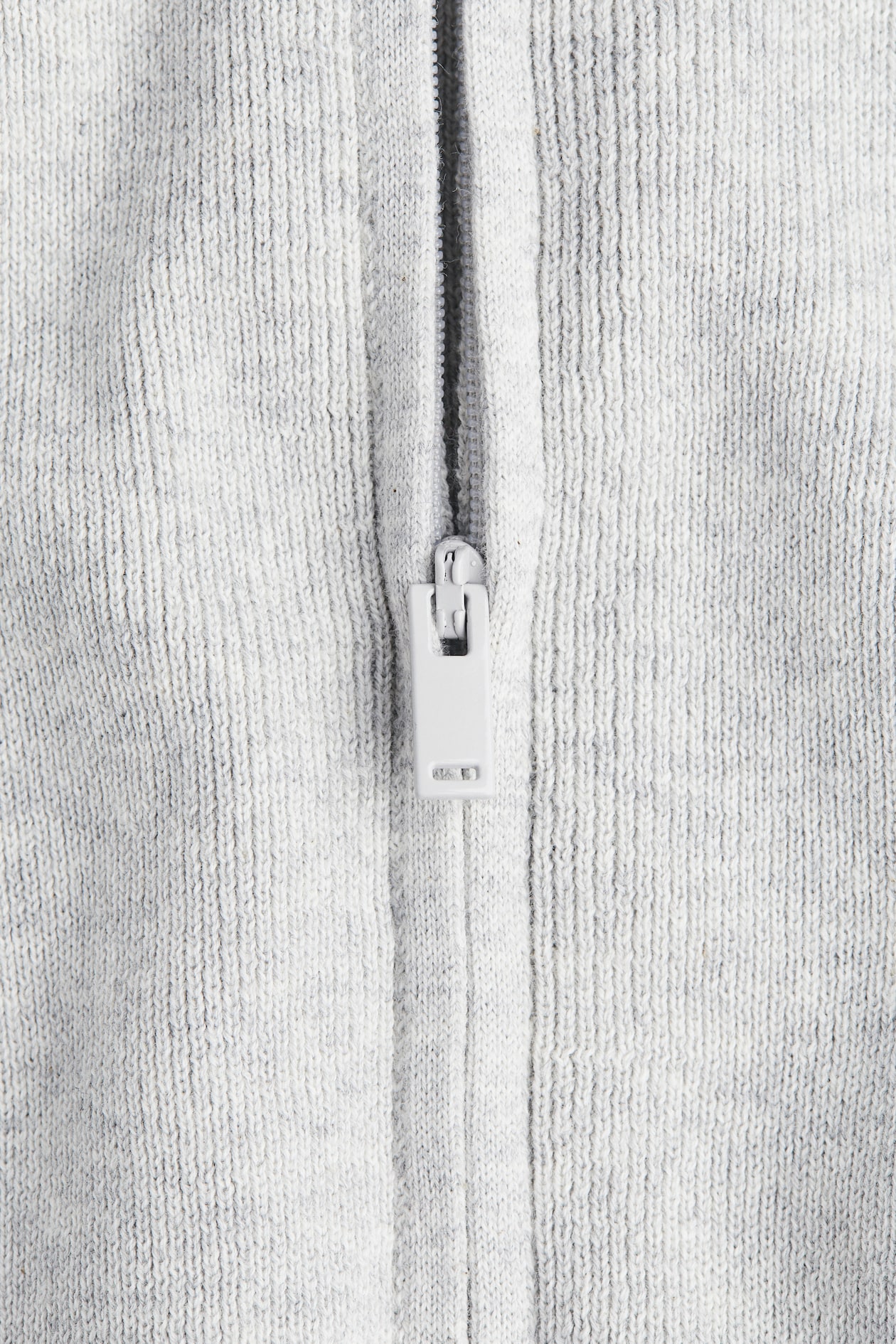 Light gray melange Cardigan with Zipper for kids | H&M US