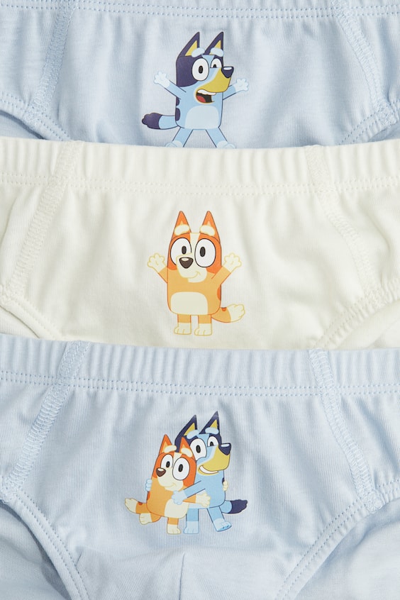 Light blue/Bluey 5-Pack Printed Boys’ Briefs for kids | H&M US