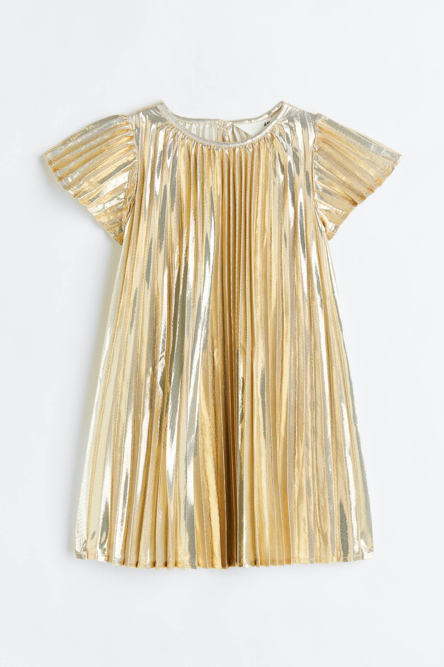 Abito con maniche a volant - Scollo arrotondato - A maniche corte ...