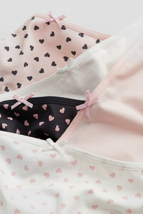 🩲 5-pack trosa i bomull - Ljusrosa/Hjärtan - BARN | H&M SE