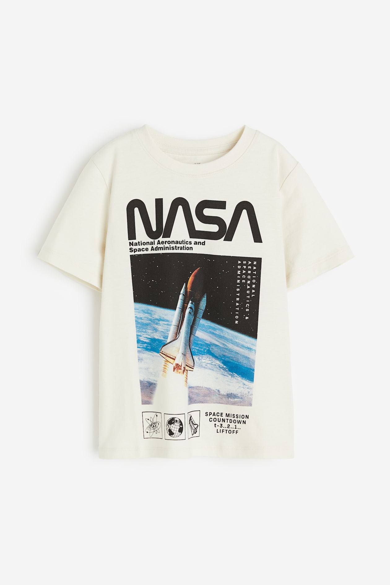 Natural white/NASA Printed T-shirt for kids | H&M US