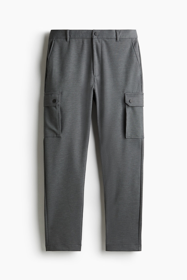 Slim Fit Cargo trousers - Dark grey - Men | H&M GB