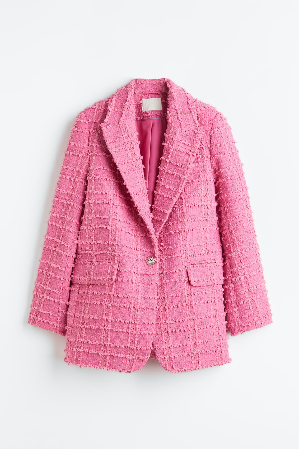 Structuurgeweven blazer - Roze - DAMES | H&M NL