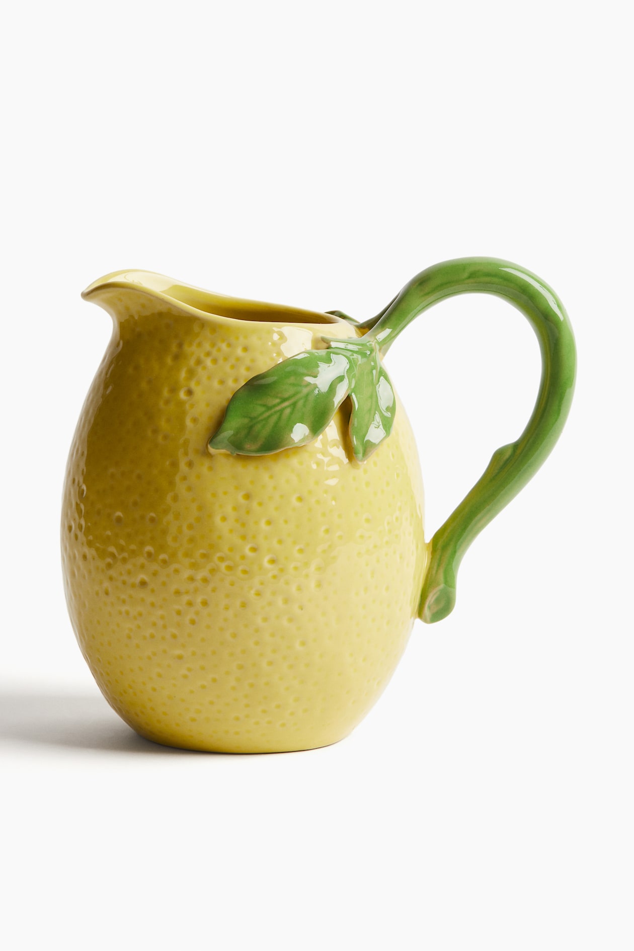 Lemon-shaped Stoneware Pitcher - Yellow - Home All | H&M US