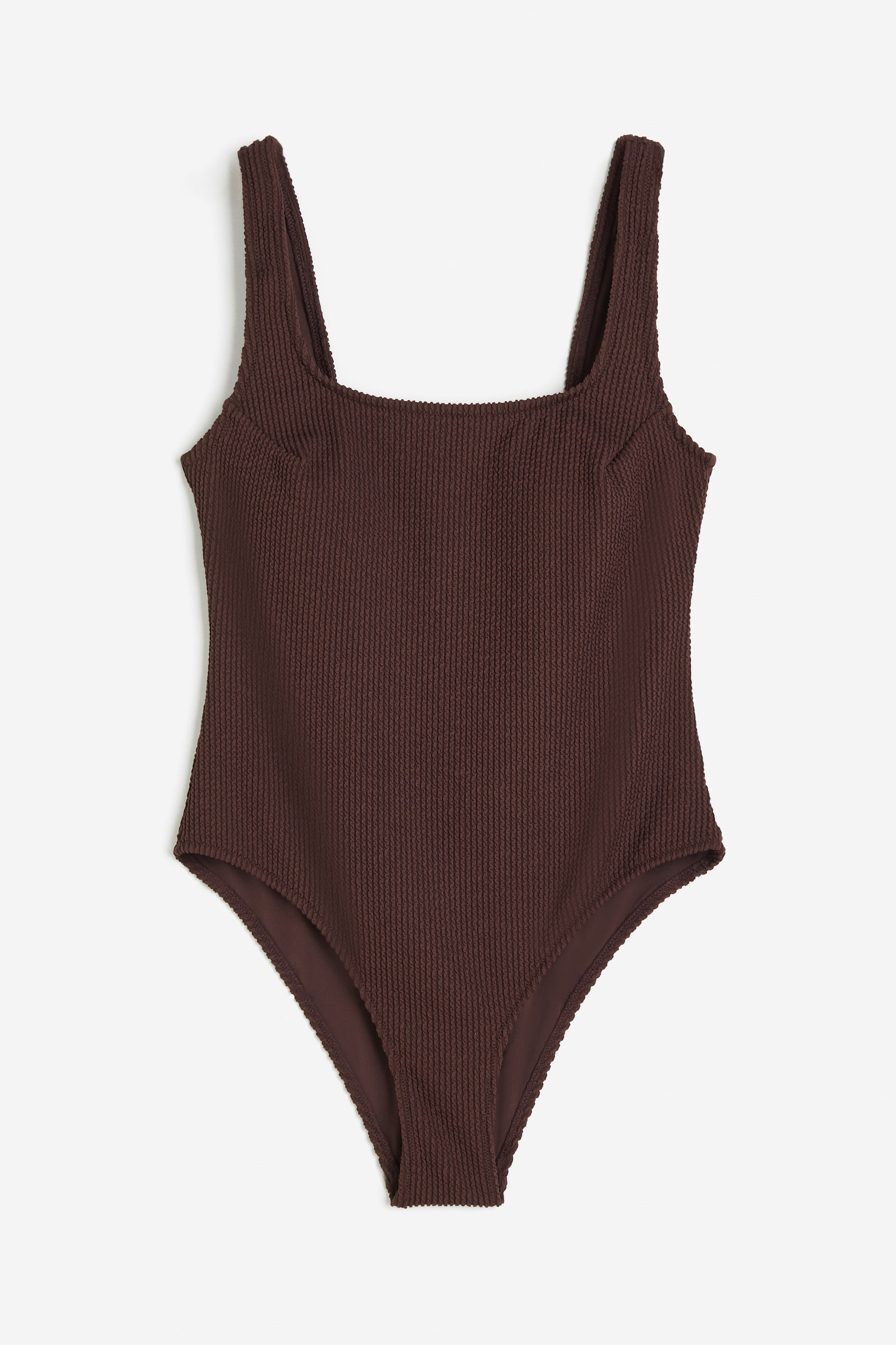 Traje de baño high-leg con relleno - Café oscuro - Ladies | H&M MX