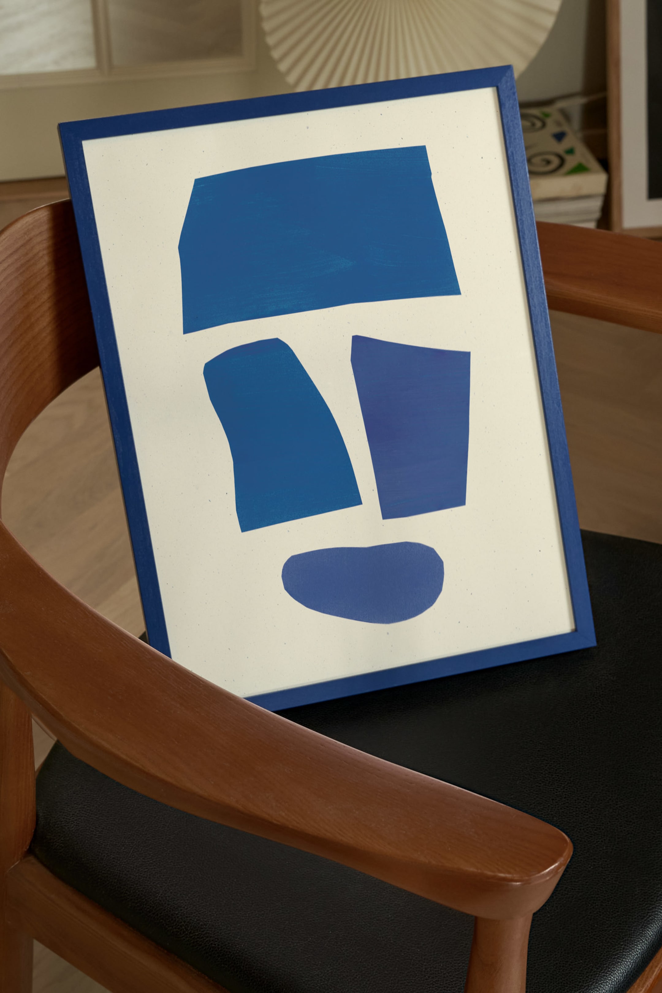 Blocks 1 Poster - Beige/blue - Postery - Home All | H&M GB