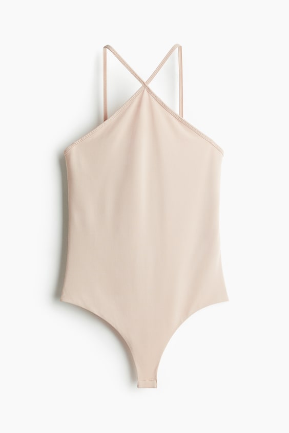 Body string en crêpe - Rose poudré - FEMME | H&M FR