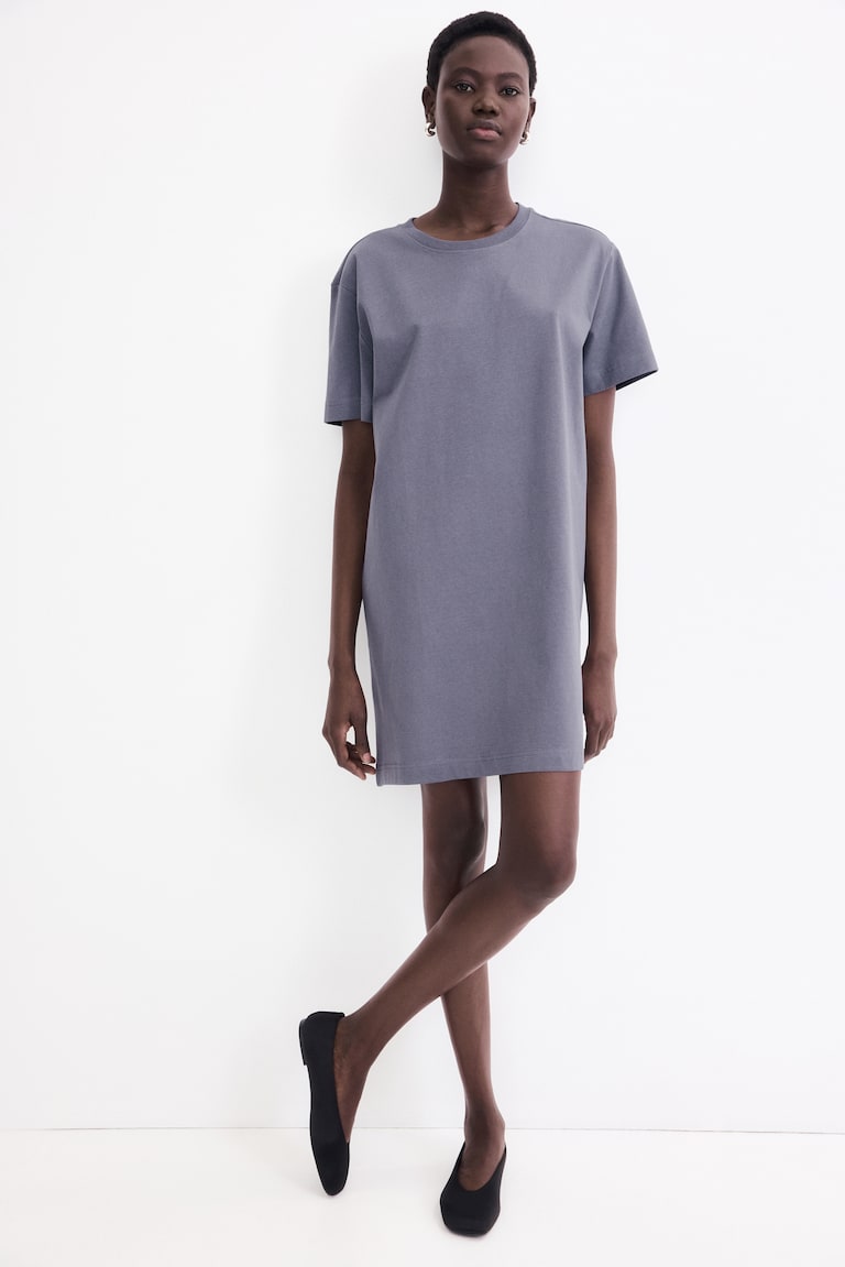 T-Shirt Dress - Dark gray - Ladies | H&M US