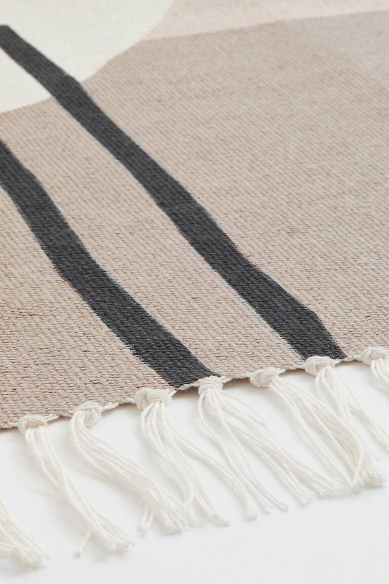 Cotton Rug - Beige/patterned - Home All | H&M US