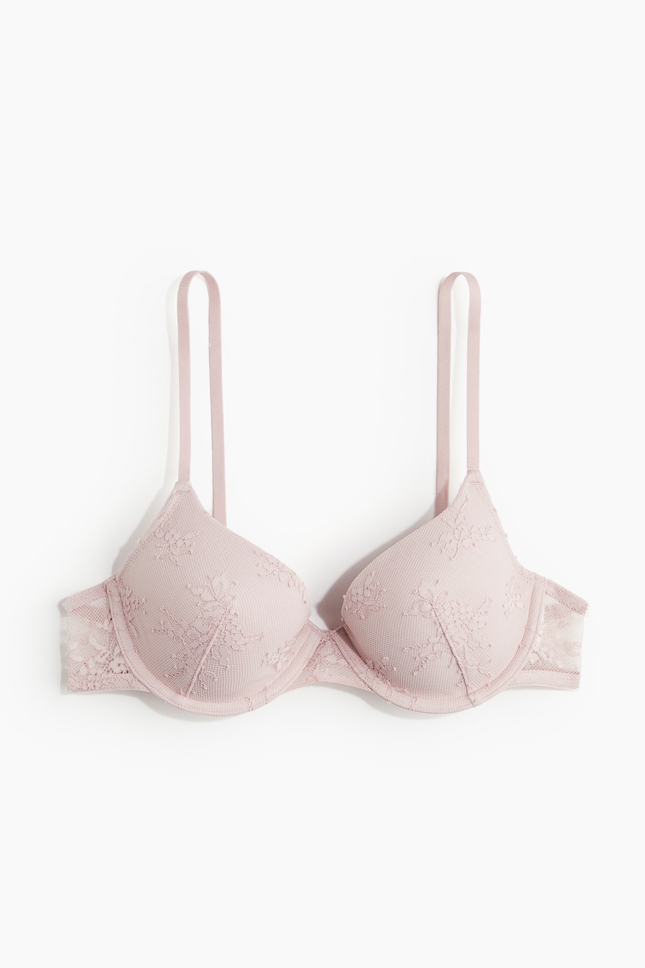 Wattierter Bügel-BH aus Spitze - Puderrosa - Ladies | H&M DE
