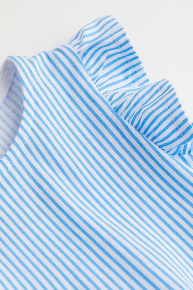 Blue/striped Cotton Jersey Dress for kids | H&M US