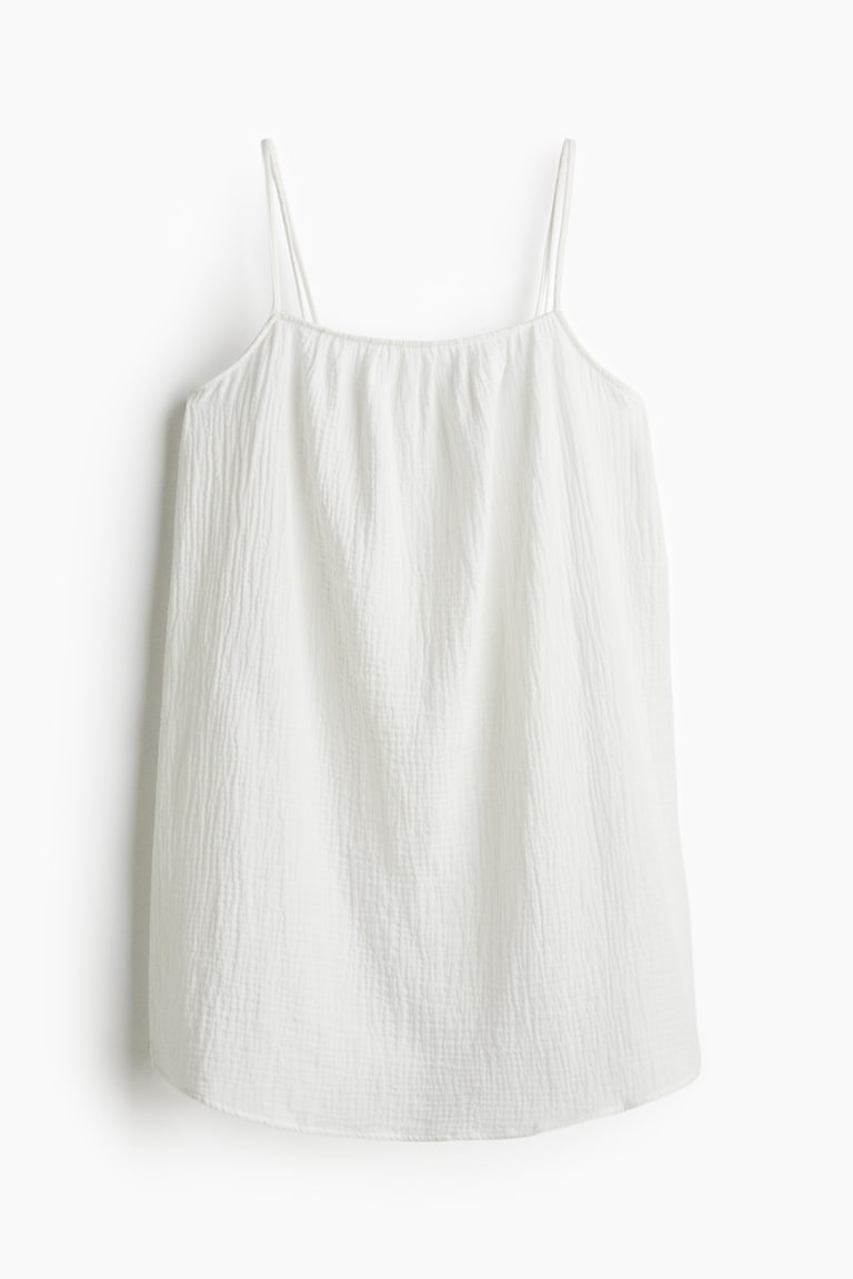 Muslin beach dress - White - Ladies | H&M GB