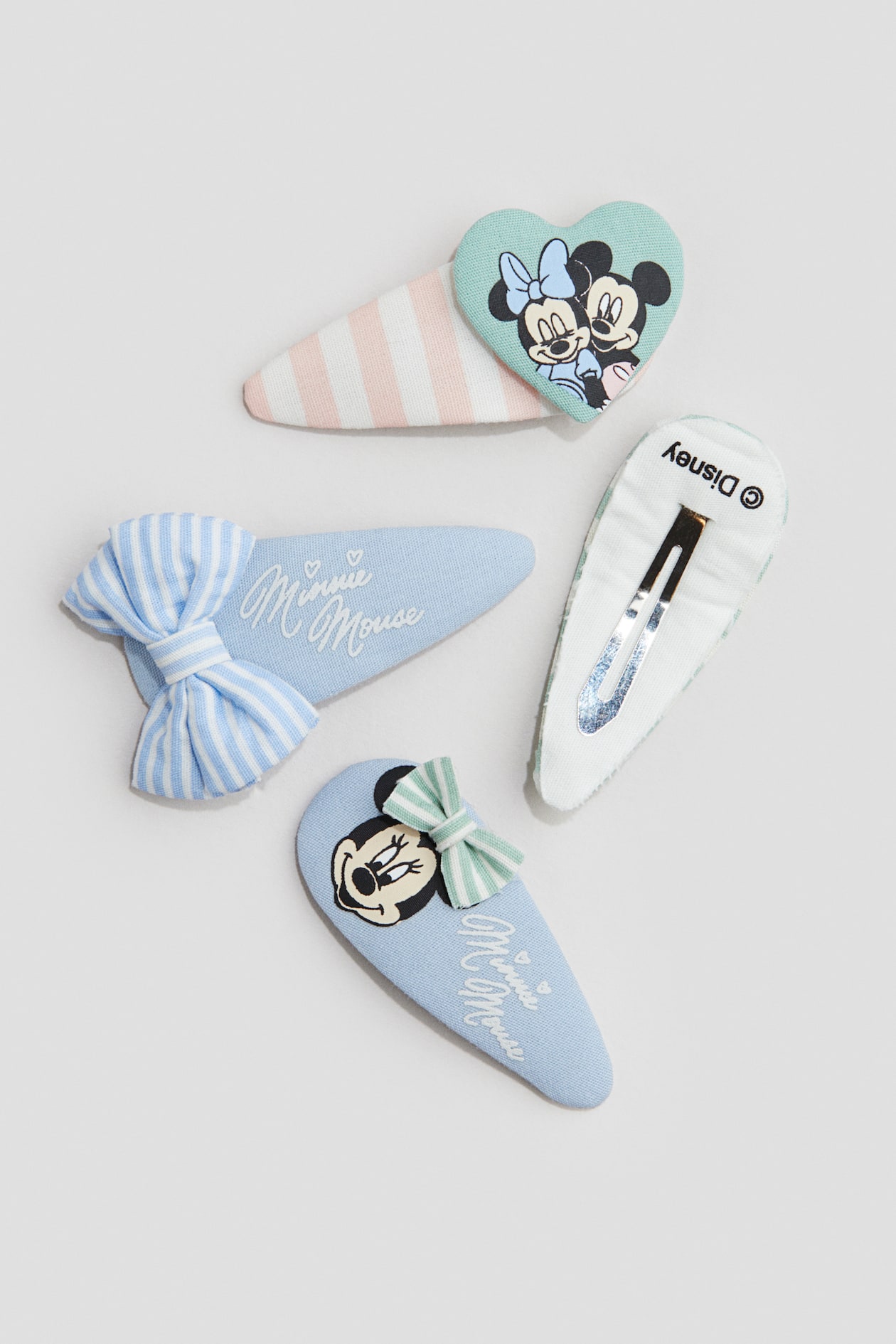 Light blue/Minnie Mouse 4-Pack Hair Clips for kids | H&M CA