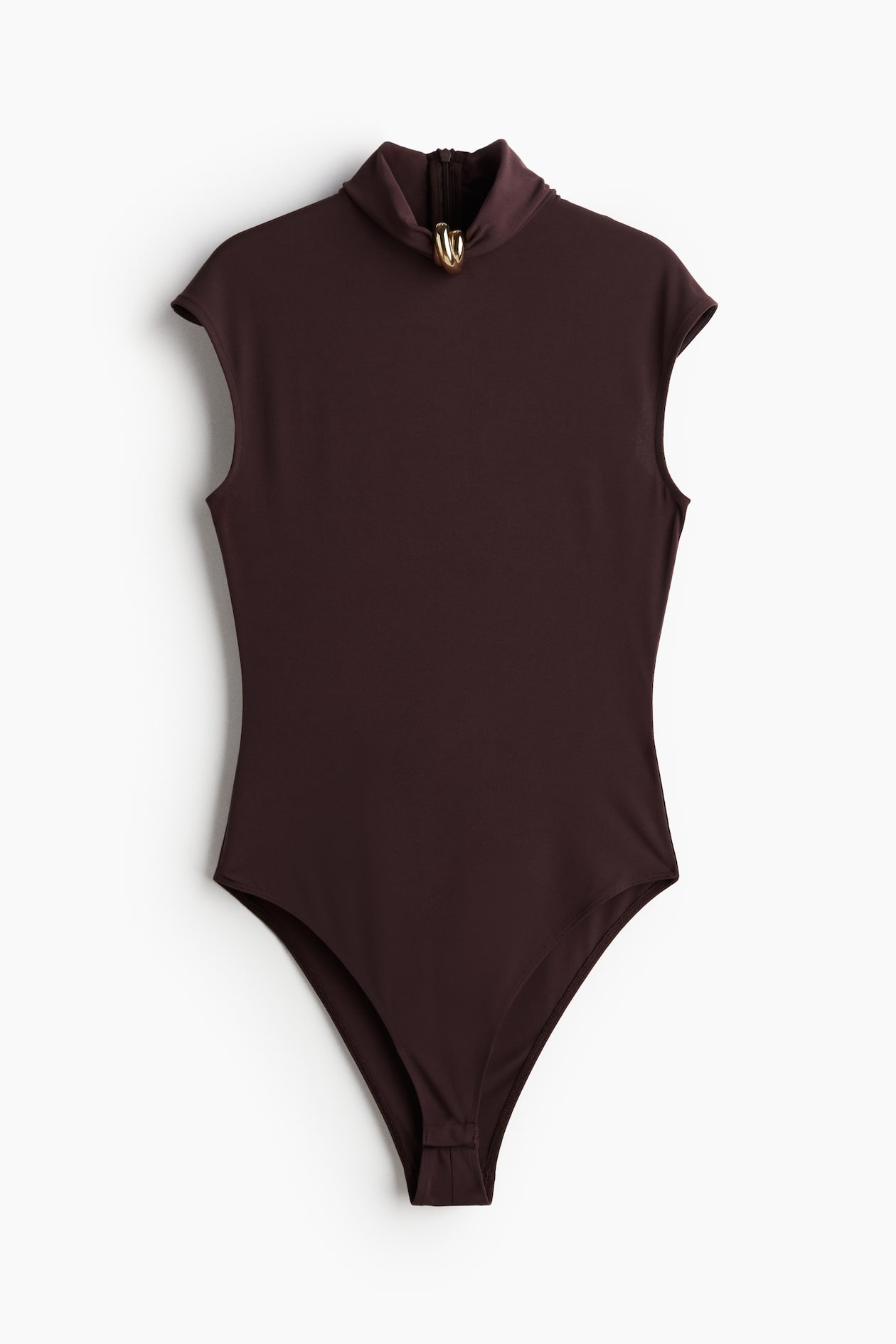 Women's Dark brown Turtleneck body | H&M GB