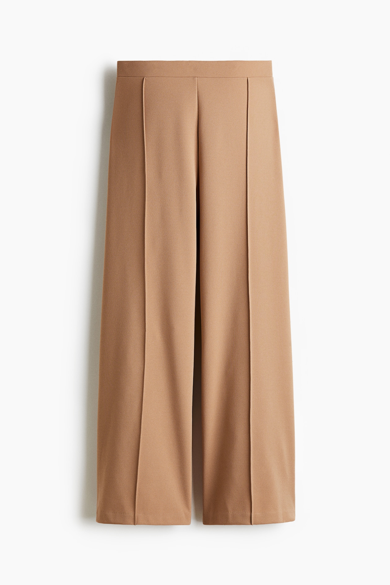 Women's Dark beige Crease-Front Pants | H&M US