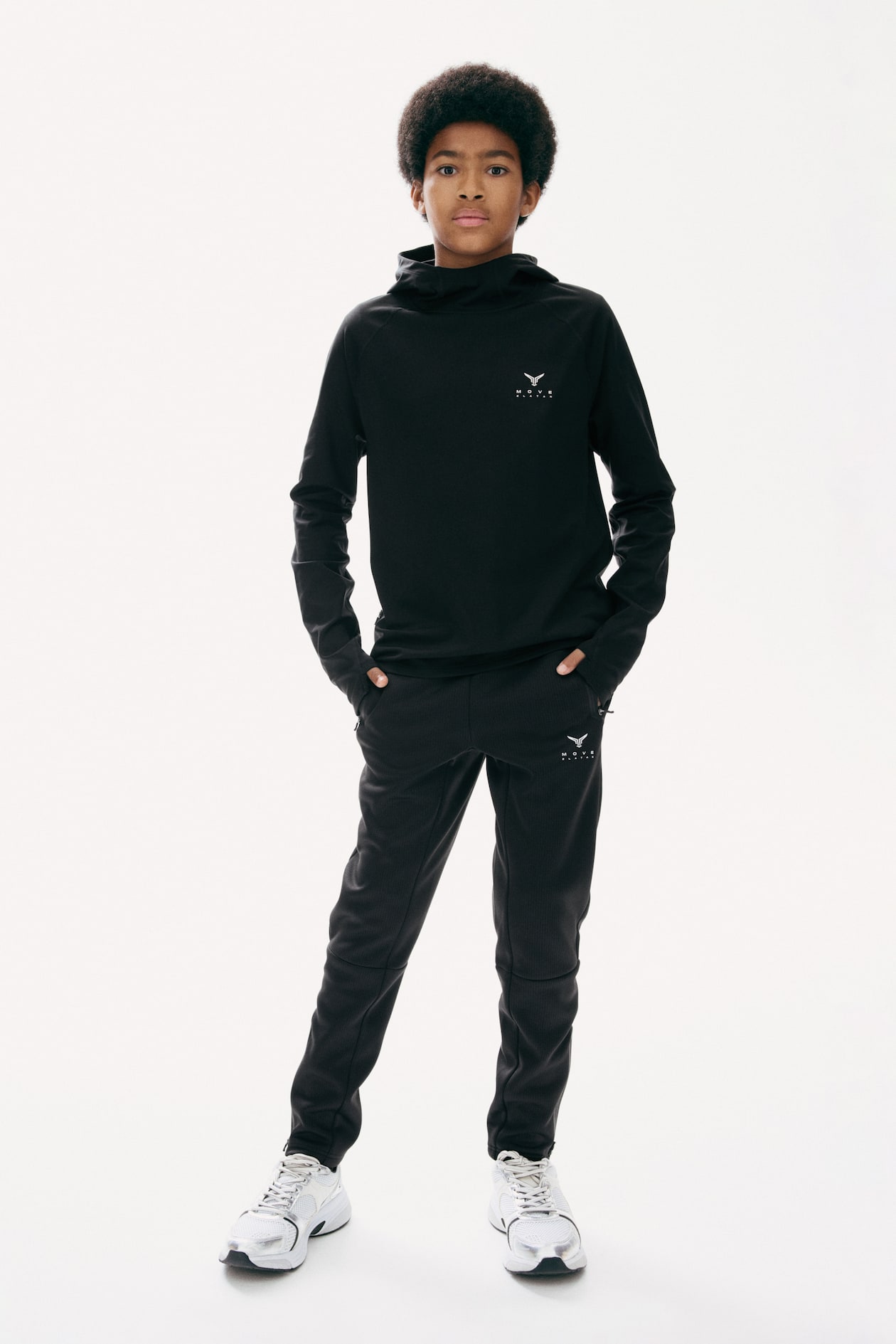 Pantalon de sport chaud ThermoMove™ - Noir/Move Zlatan - ENFANT | H&M BE