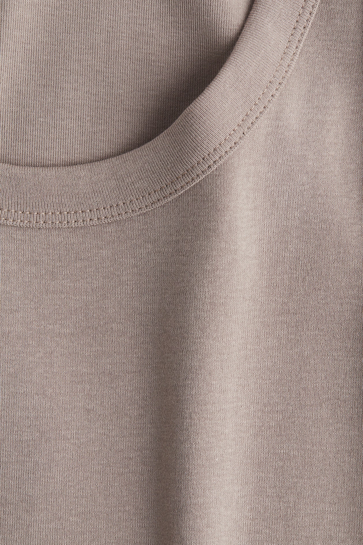 Women's Taupe Fitted Tank Top | H&M US
