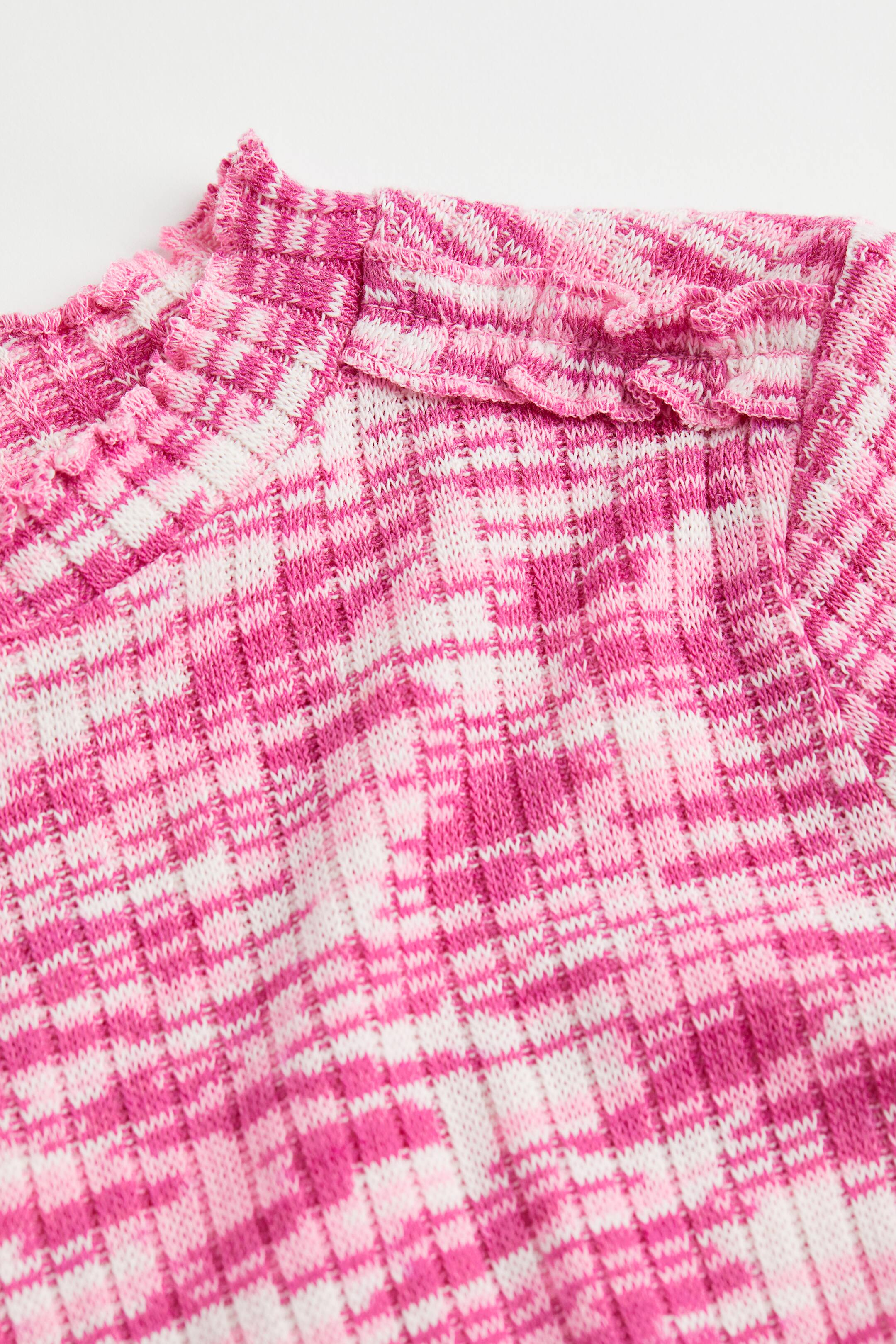 2-teiliges Set in Rippenstrick - Dunkelrosa/Hellrosa - Kids | H&M DE