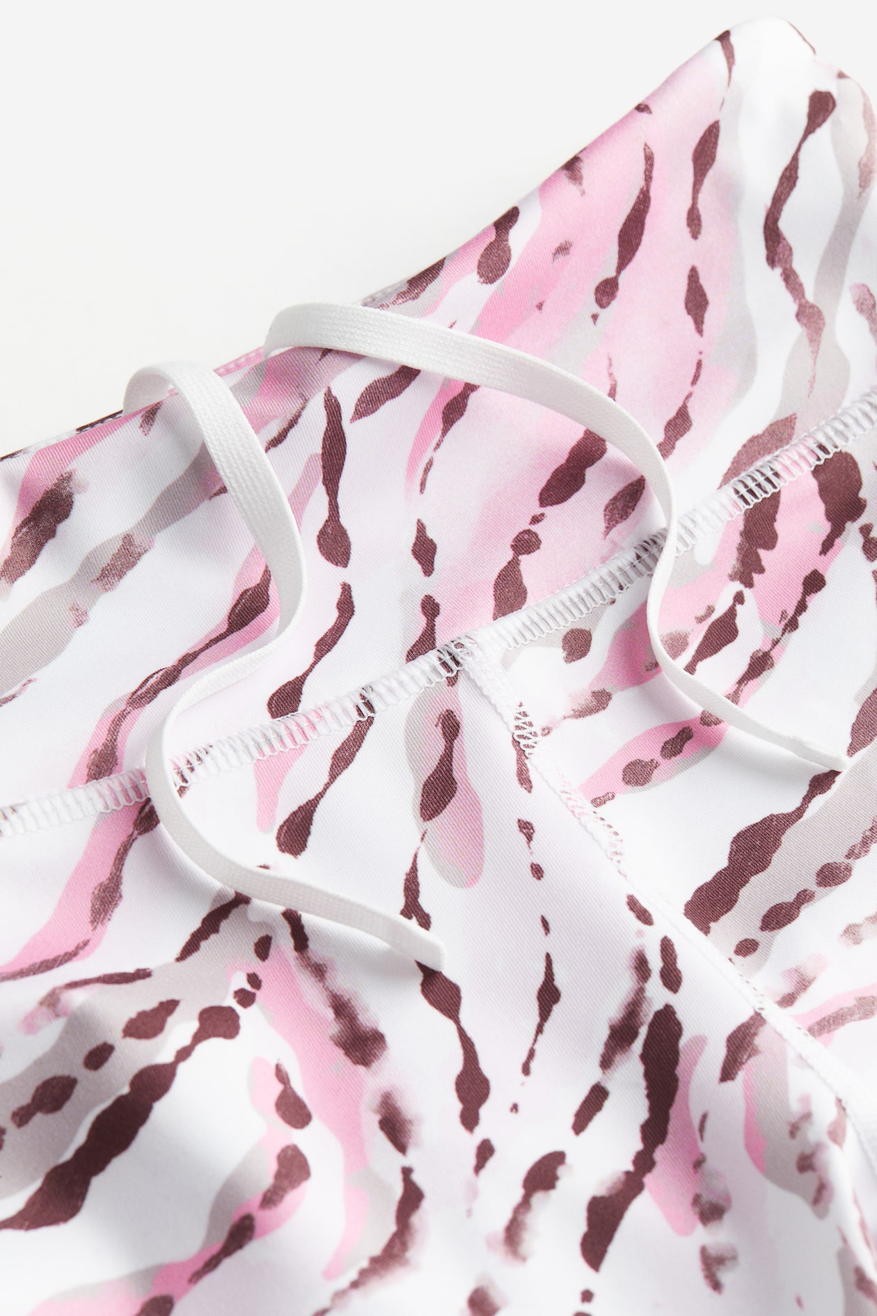 White/Pink patterned Sports leggings with DryMove™ for kids | H&M GB