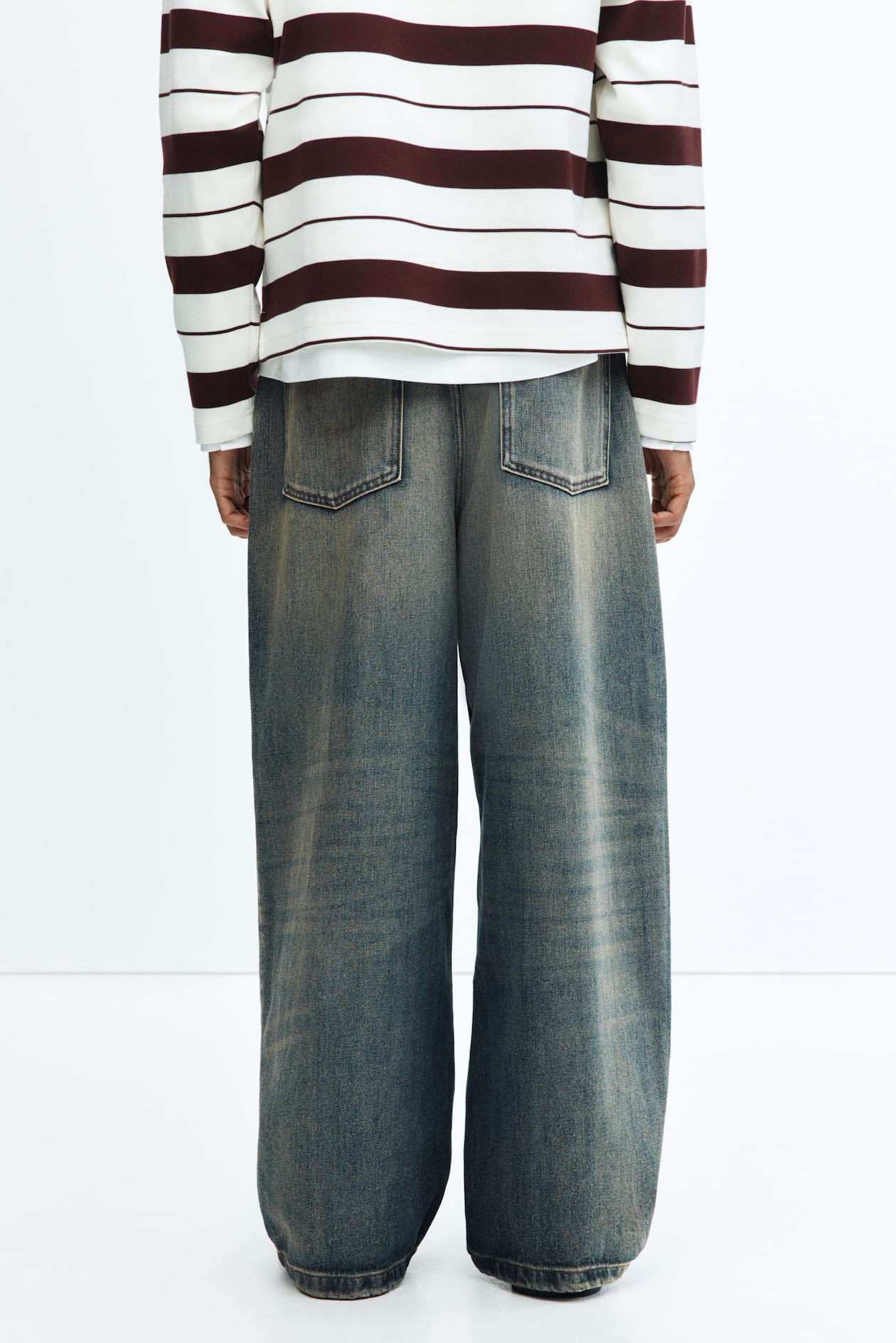 Men’s Dark denim blue Super Baggy Jeans | H&M CA