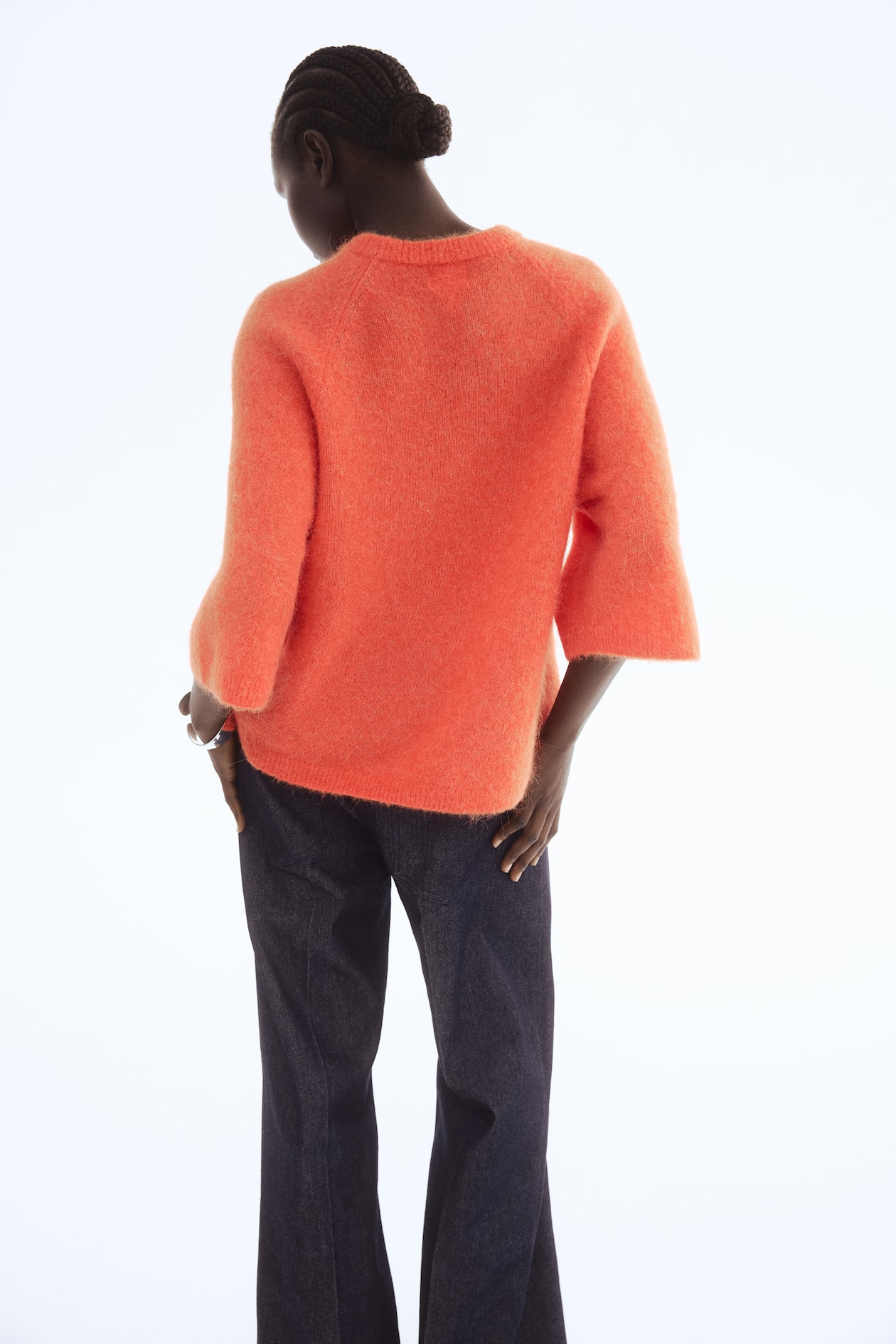 Women's Orange Alpaca-Blend Sweater | H&M CA