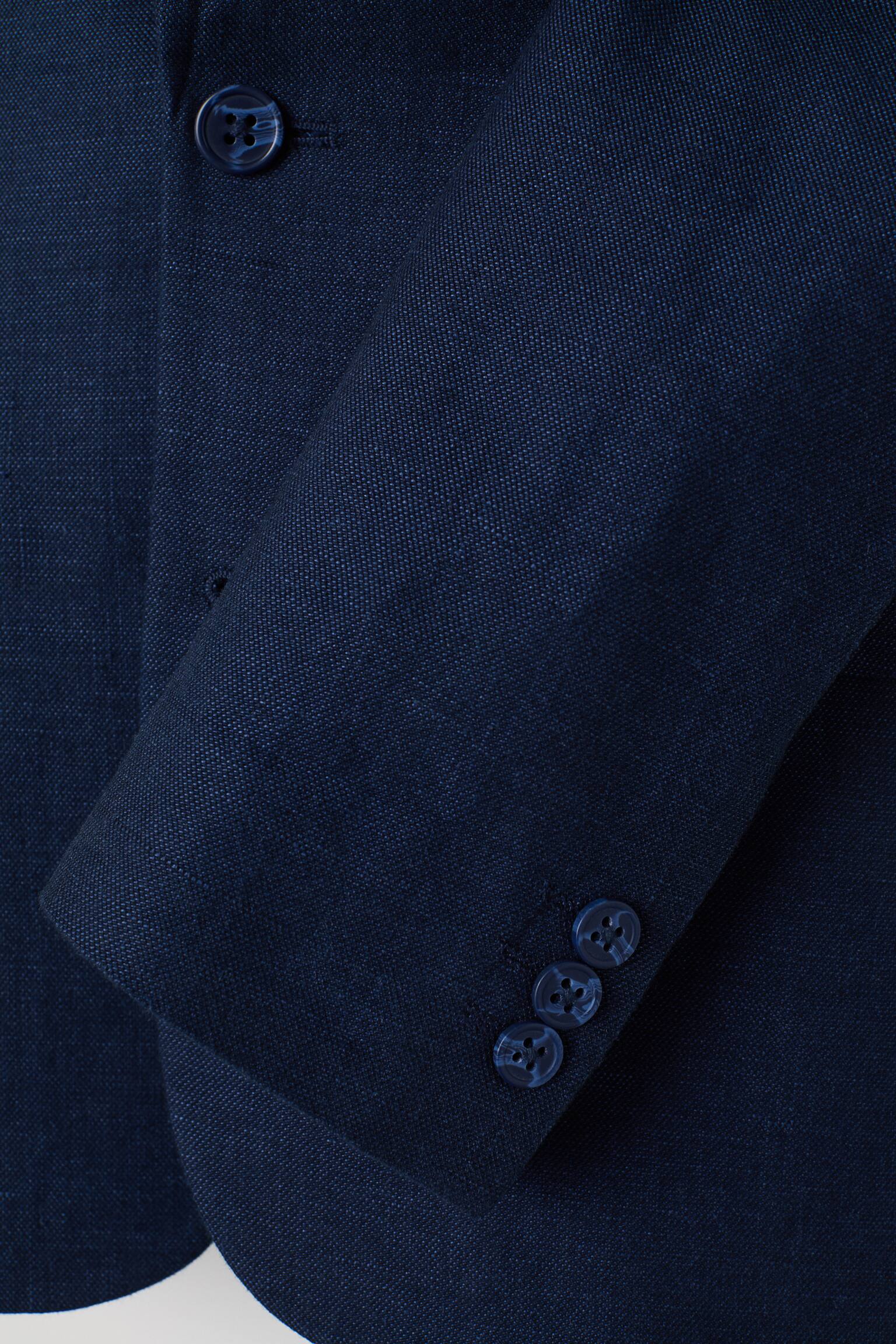 Linen-blend Jacket - Dark blue - Kids | H&M US