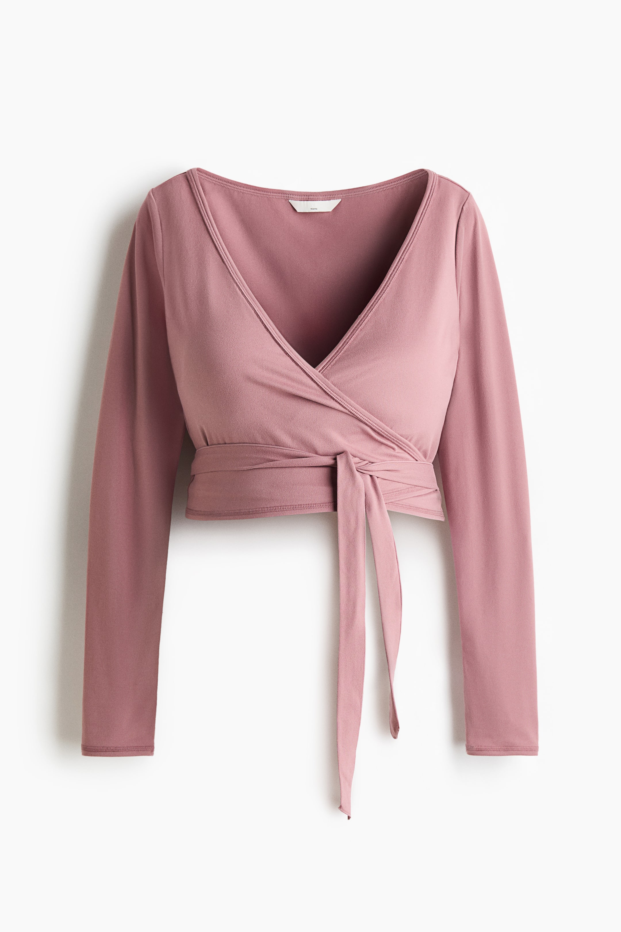 MAMA Short wrap top - Antique rose - Ladies | H&M IN