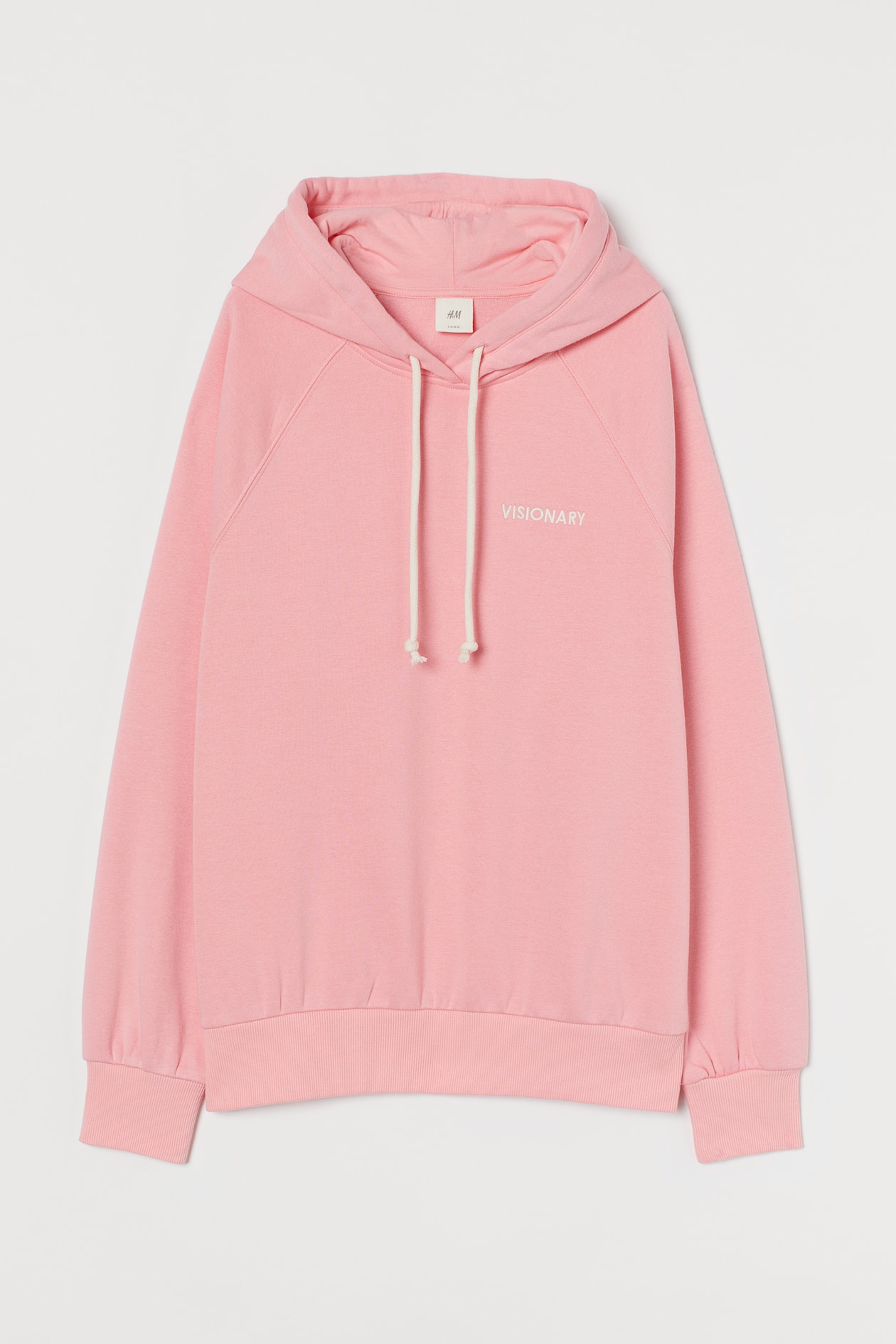 Hettegenser med broderi - Langt erme - Rosa/Visionary - DAME | H&M NO