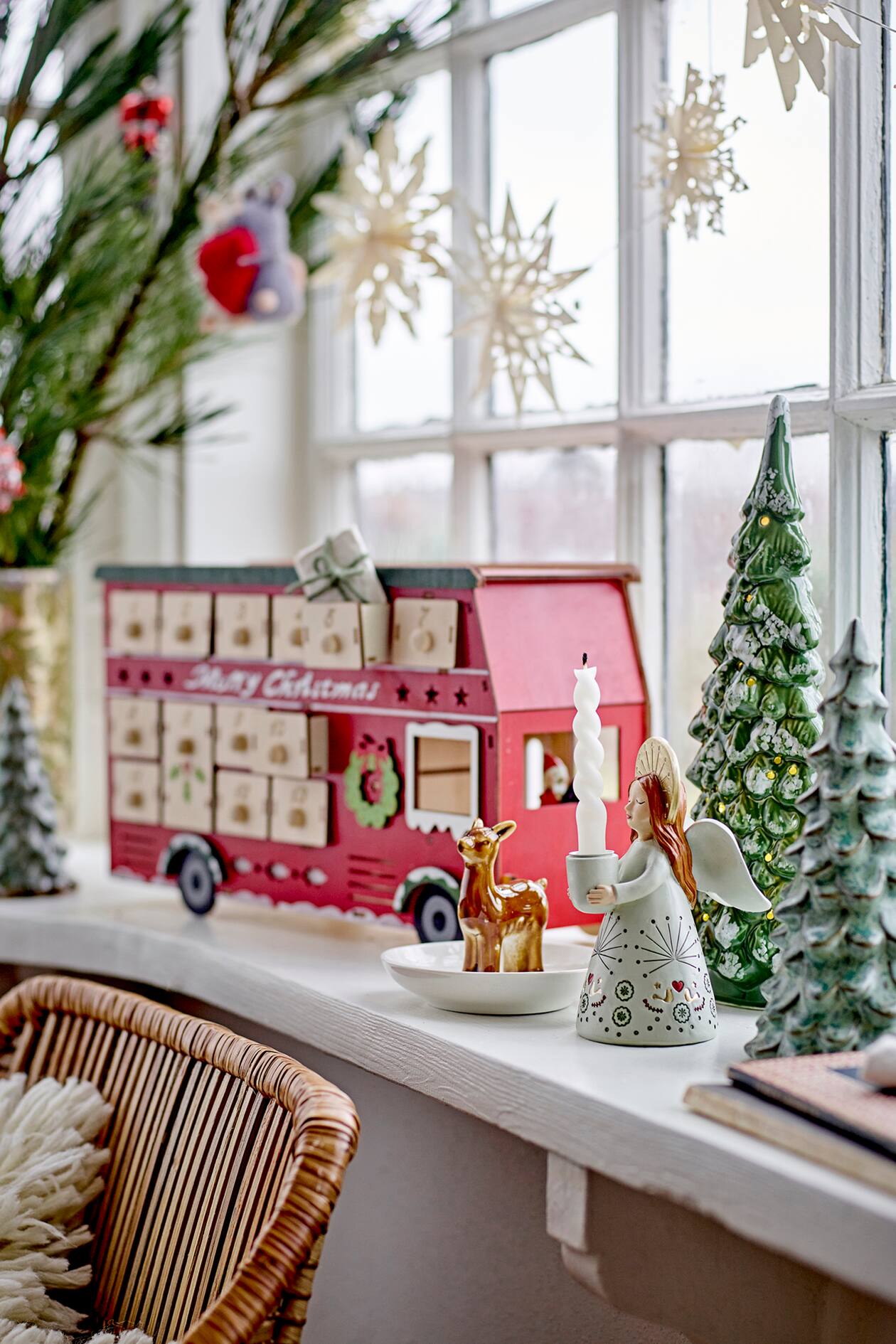 Edward Kalender Mit Licht - Rot - Bloomingville - Home All | H&M DE