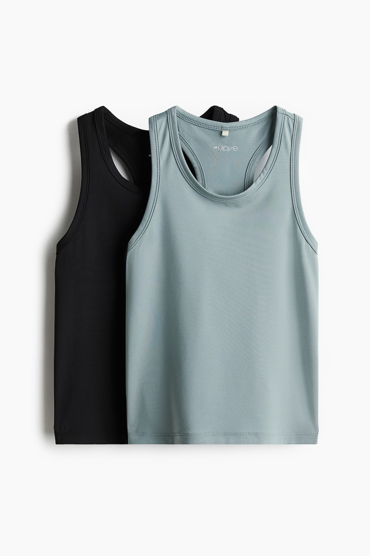 2-pack sports vest tops with DryMove™ - Turquoise/Black - Kids | H&M IN