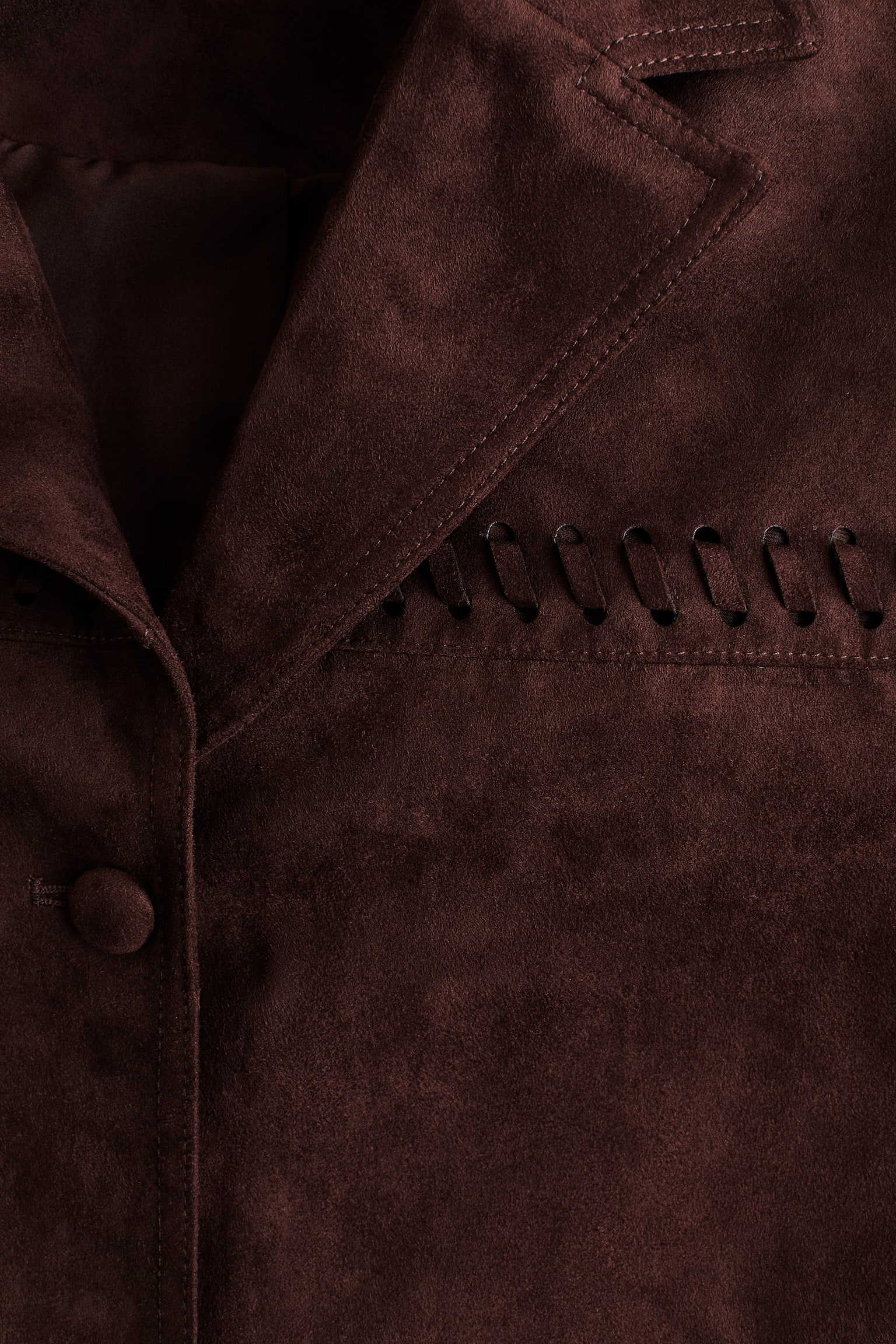 Fringed blazer - Dark brown - Ladies | H&M