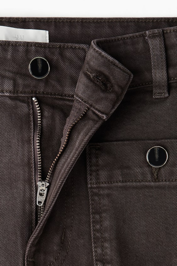 Jeans Wide High Ankle - Café oscuro - Ladies | H&M MX