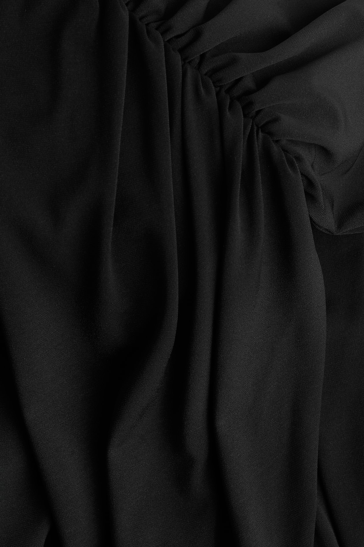 Vestido drapeado con detalle de chal - Negro - Ladies | H&M MX
