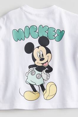 2-piece Printed Set - Turquoise/Mickey Mouse - Kids | H&M US