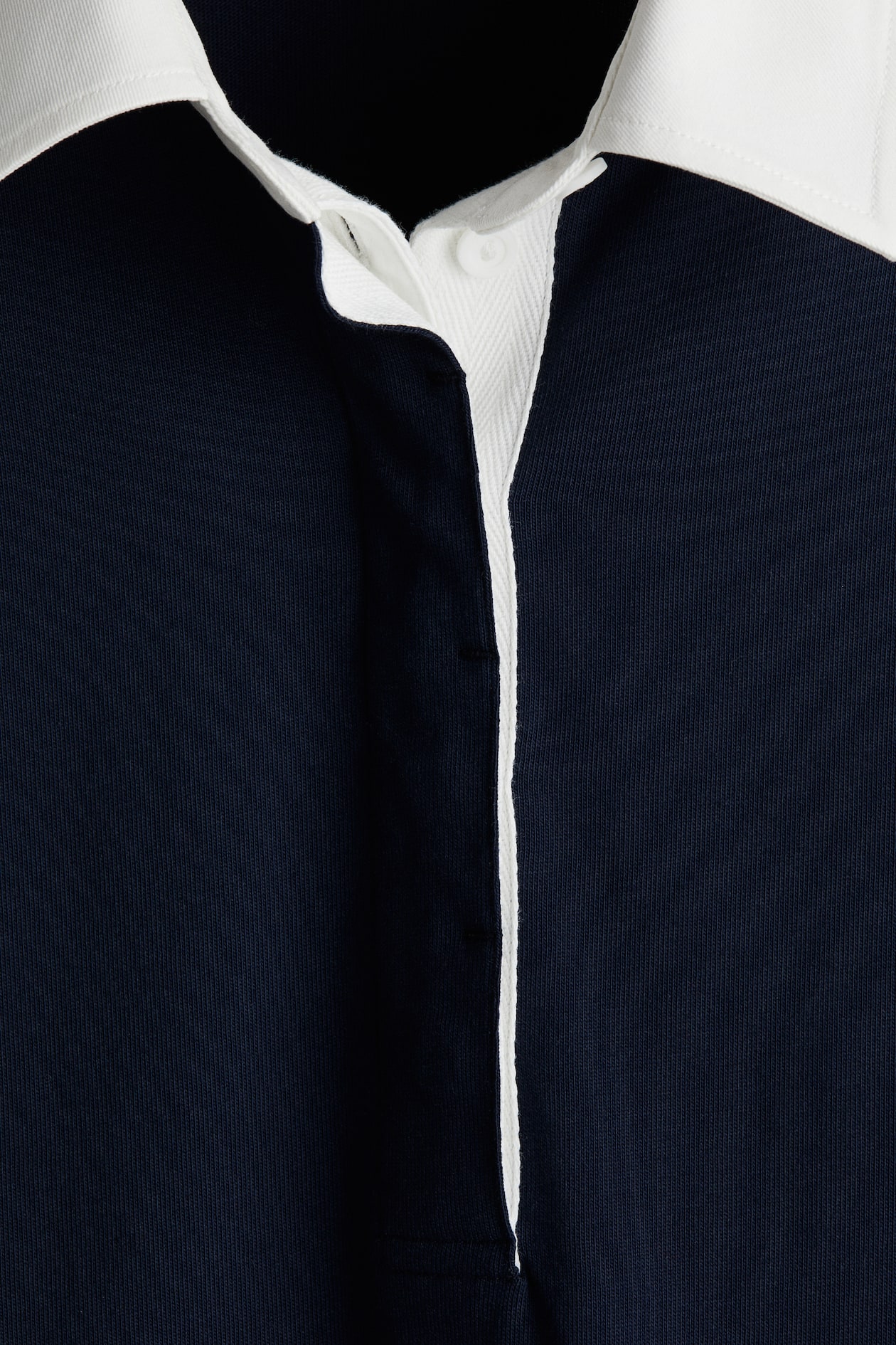 Cotton rugby dress - Navy blue - Ladies | H&M SG