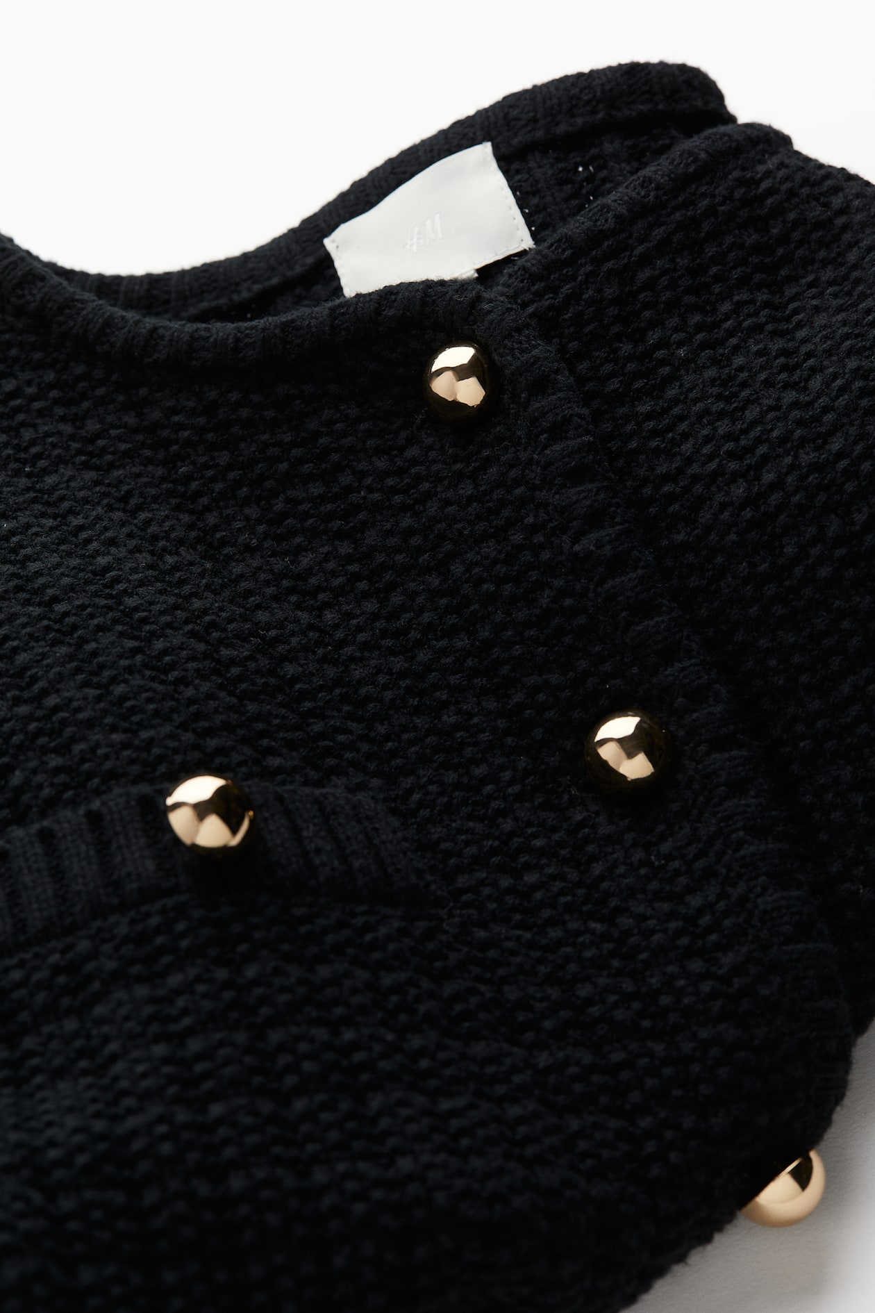 Structured-knit Cardigan - Black - Ladies | H&M US