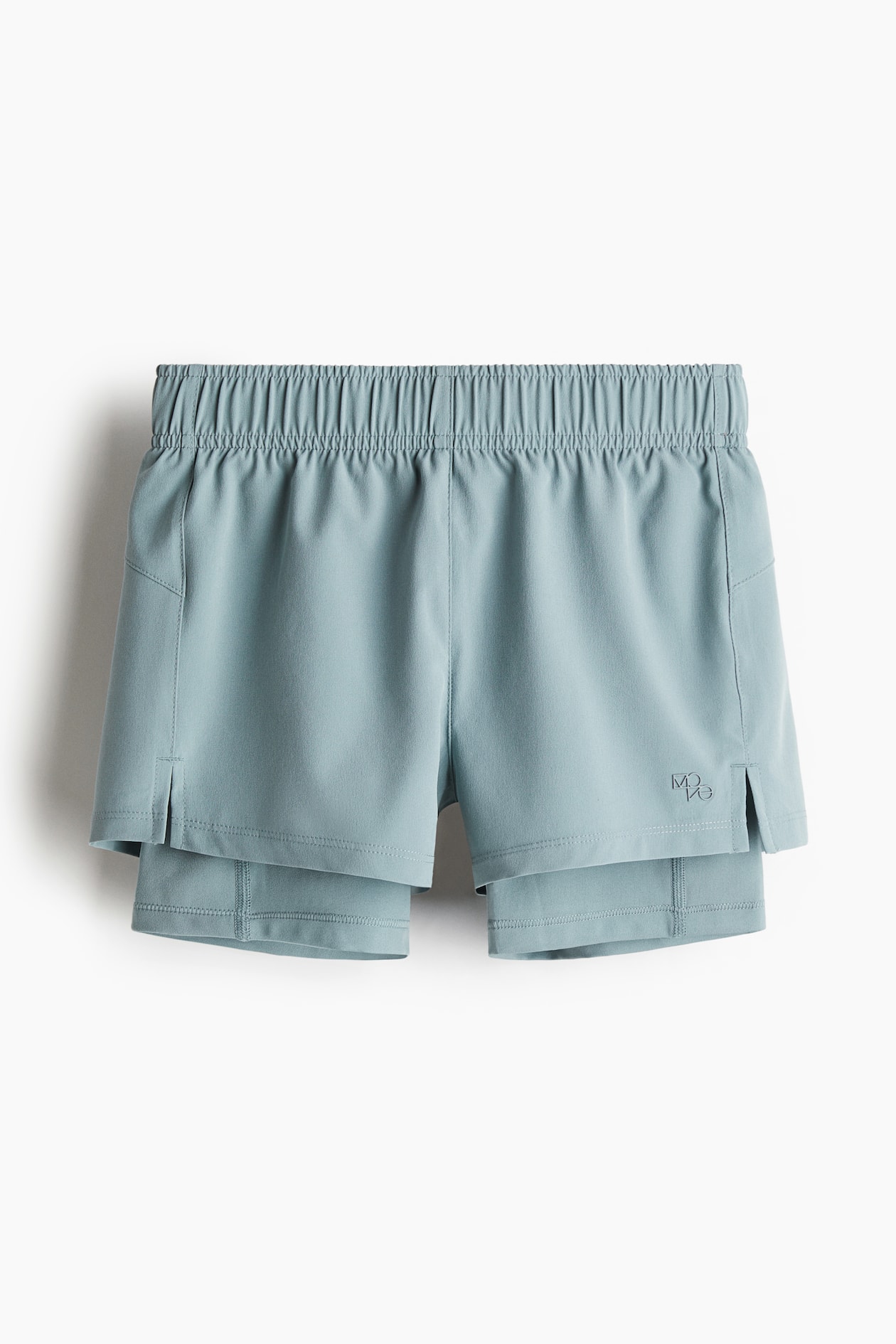 Double-Layered Running Shorts with DryMove™ - Turquoise - Kids | H&M US