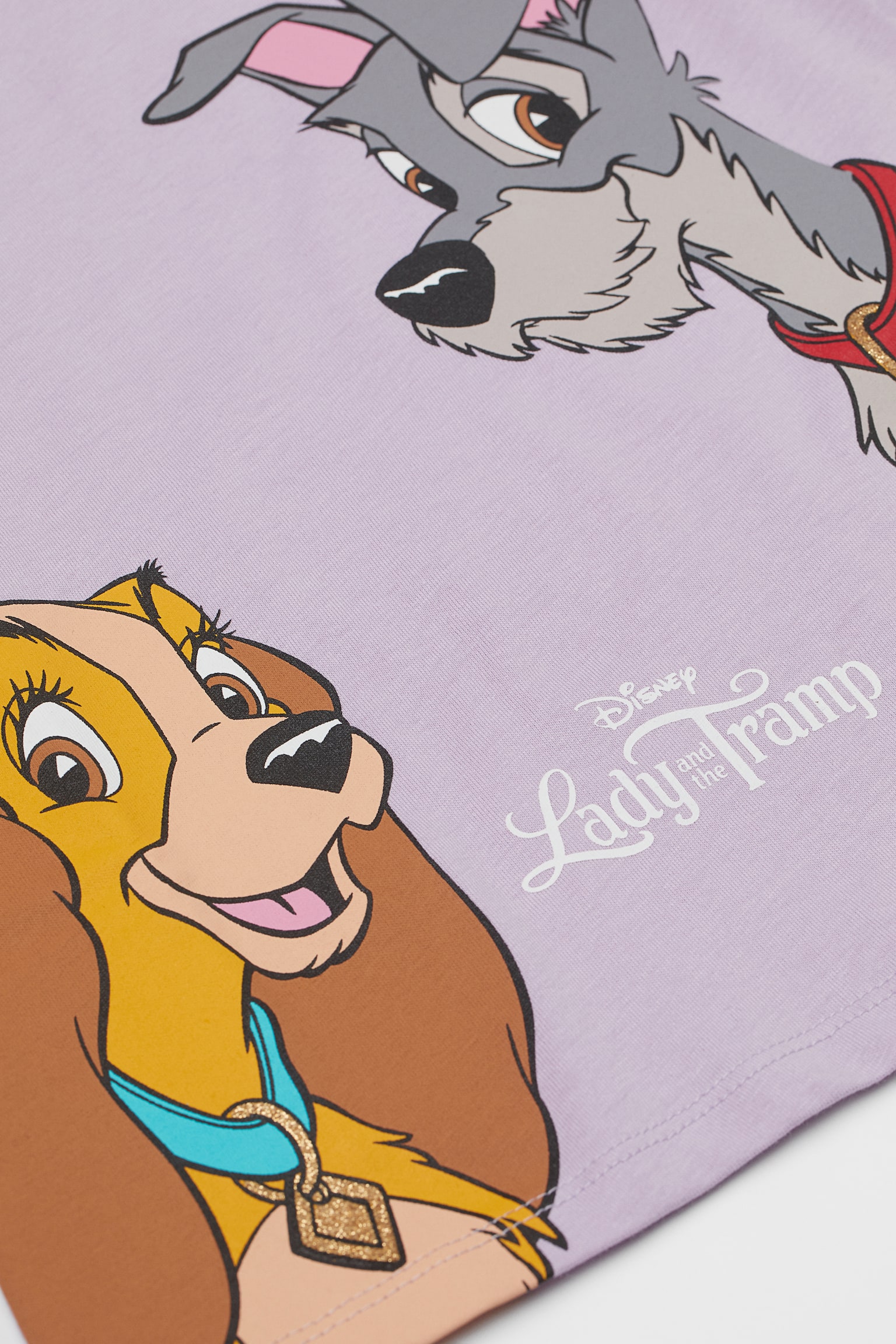 2-pack printed tops - Purple/Lady and the Tramp - Kids | H&M GB