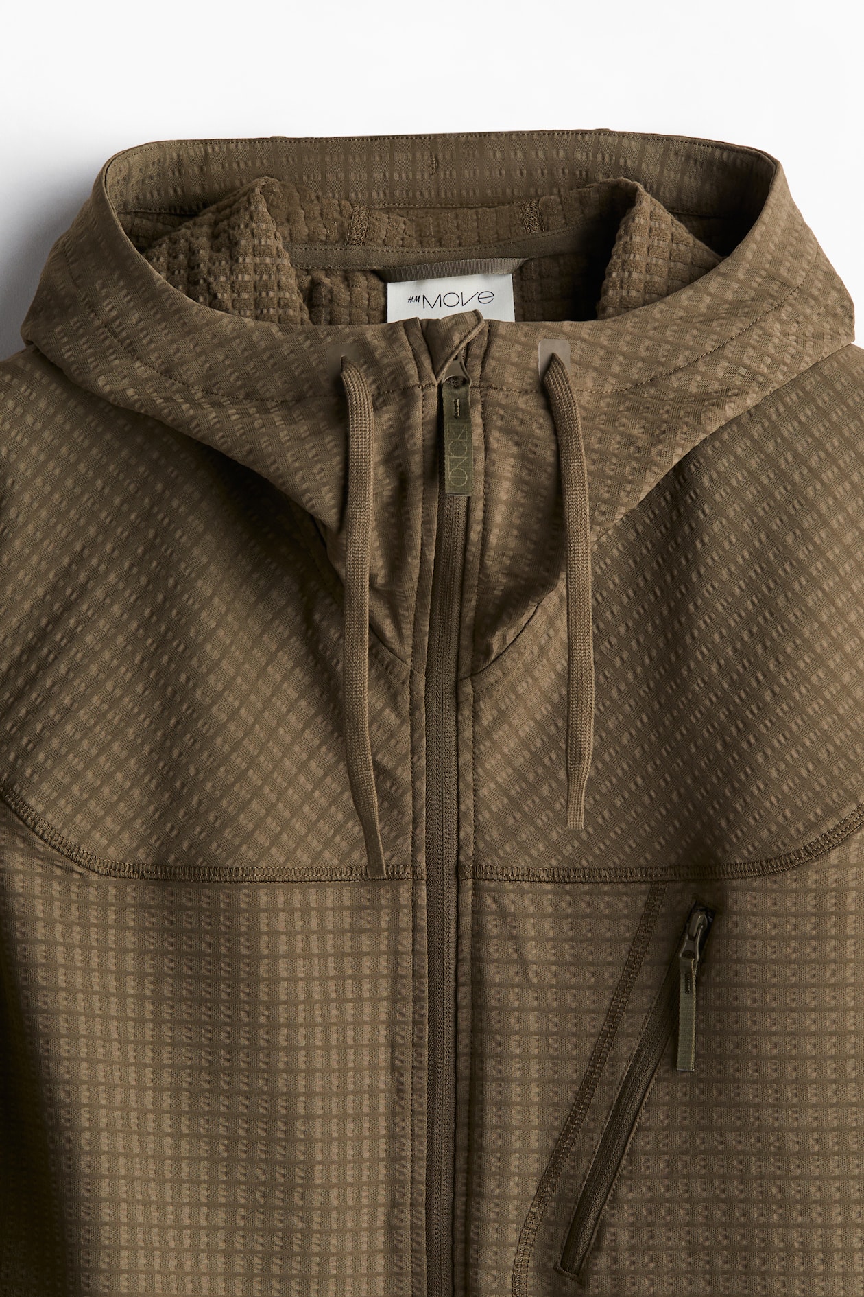 Regular Fit Mid layer jacket with DryMove™ - Dark khaki green - Men | H ...