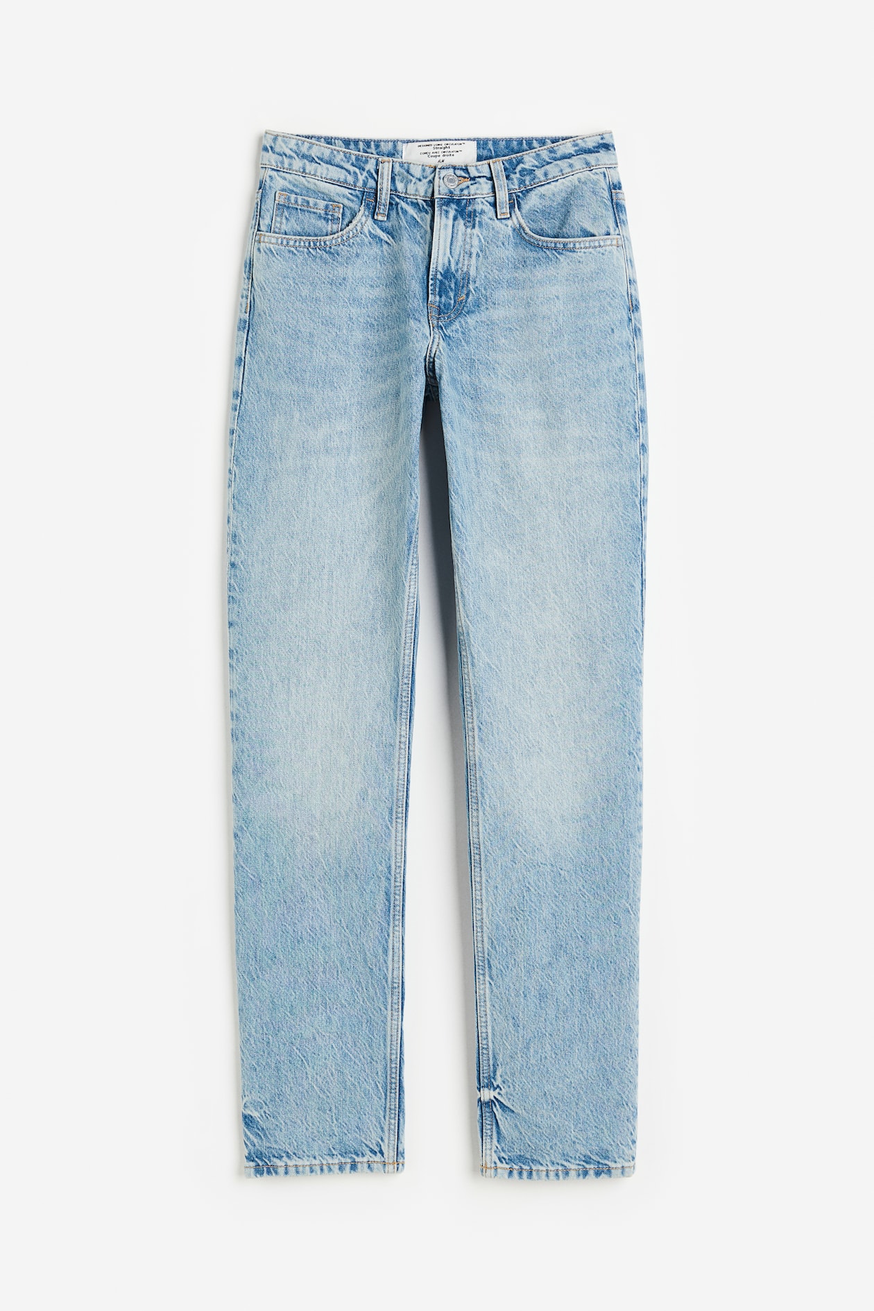 Straight Regular Jeans - Light denim blue - Ladies | H&M GB