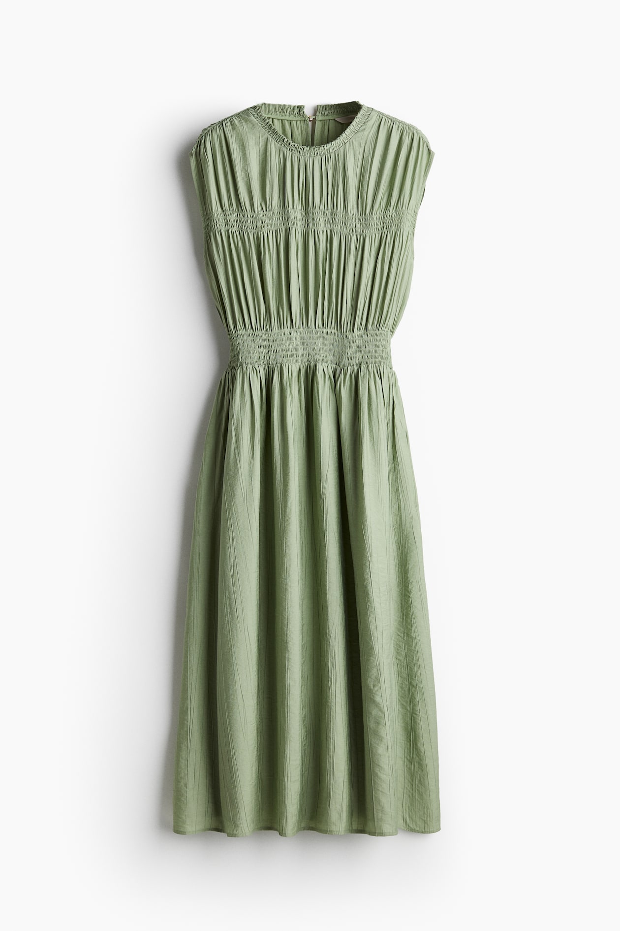 Részben darázsolt ruha - Zöld - NŐI | H&M HU
