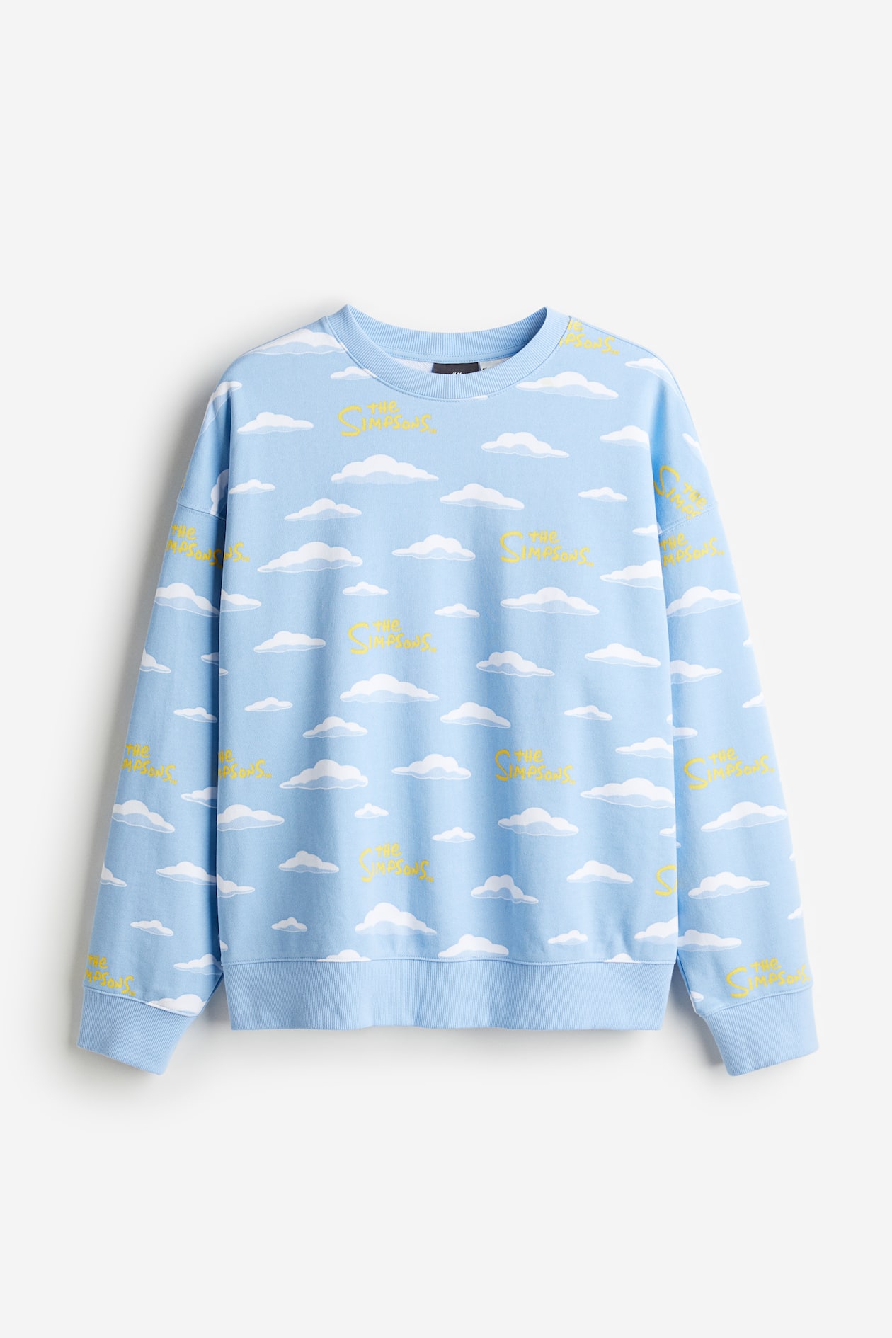 Men’s Light blue/The Simpsons Oversized Fit Printed Sweatshirt | H&M PH