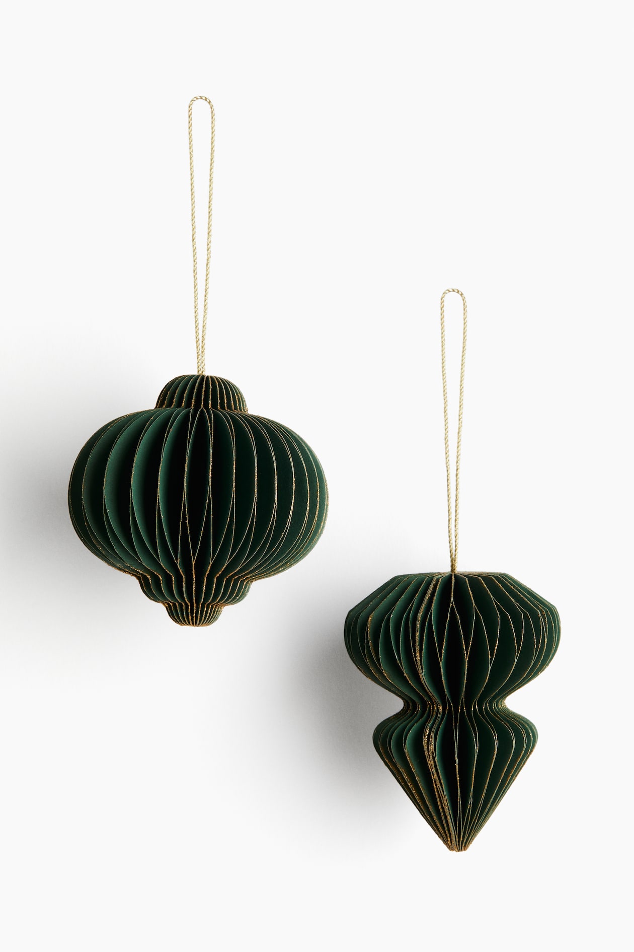 Addobbi natalizi in carta 2 pezzi - Verde - HOME | H&M IT