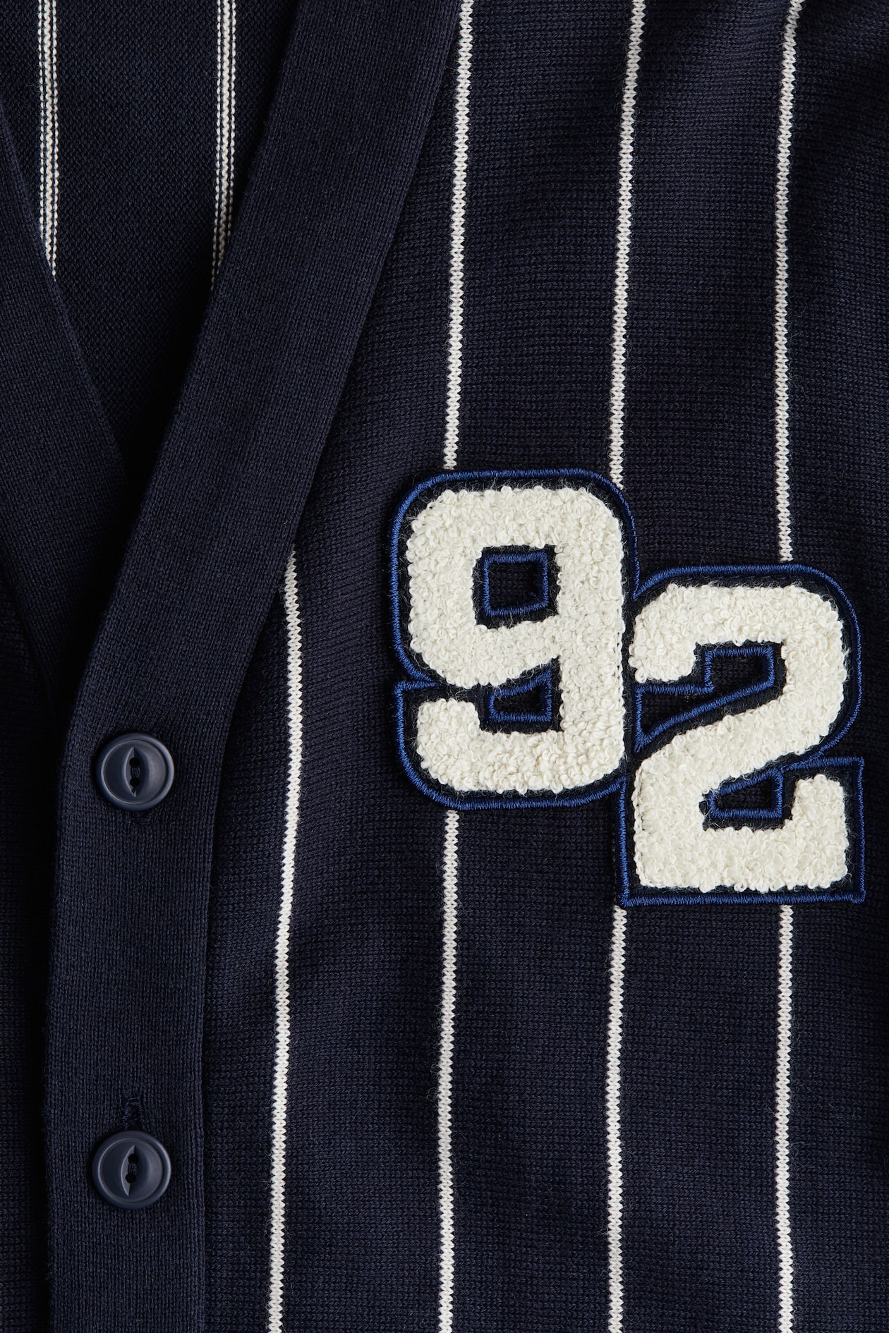 Navy blue/92 Appliquéd Cardigan for kids | H&M US