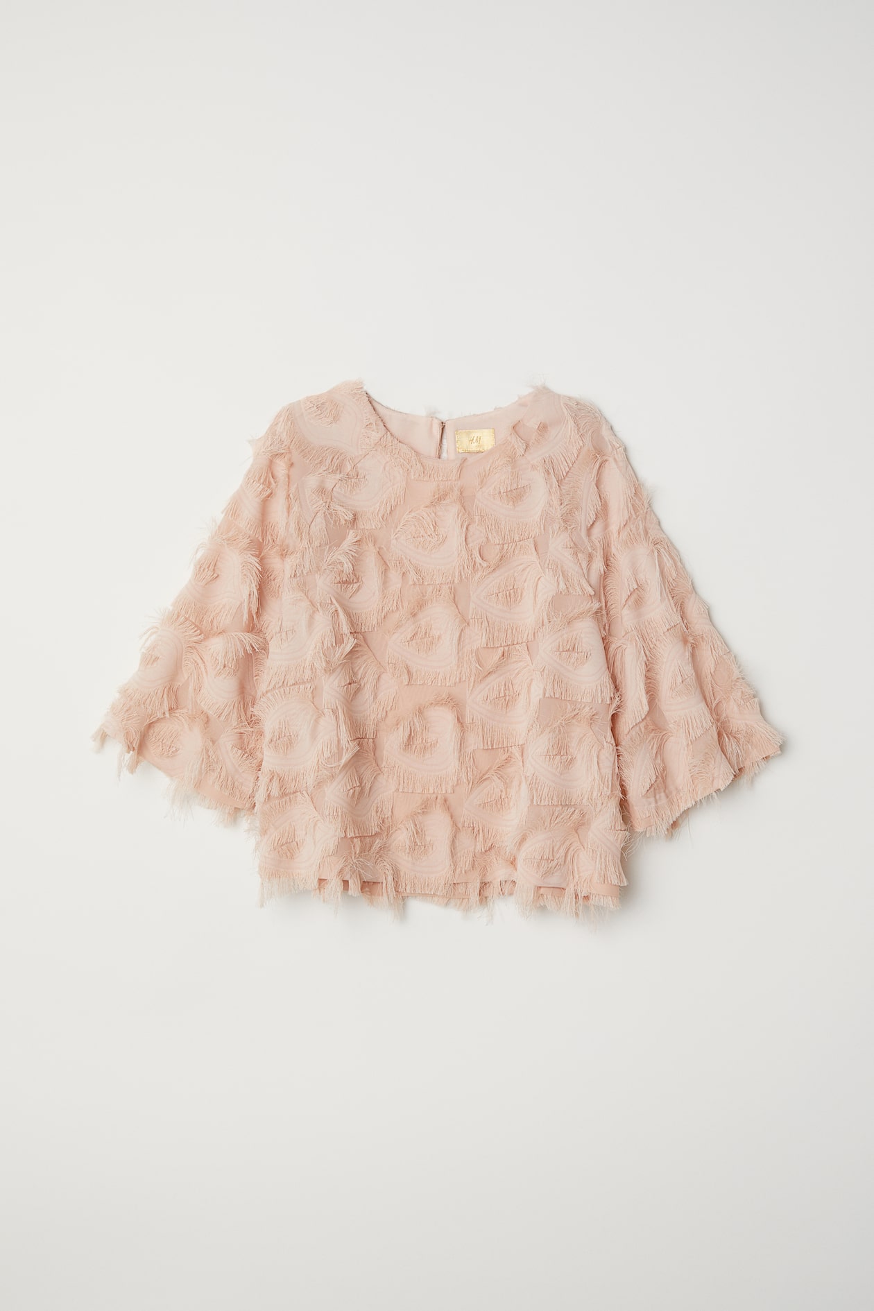 Top with Fringe - Powder pink - Ladies | H&M US