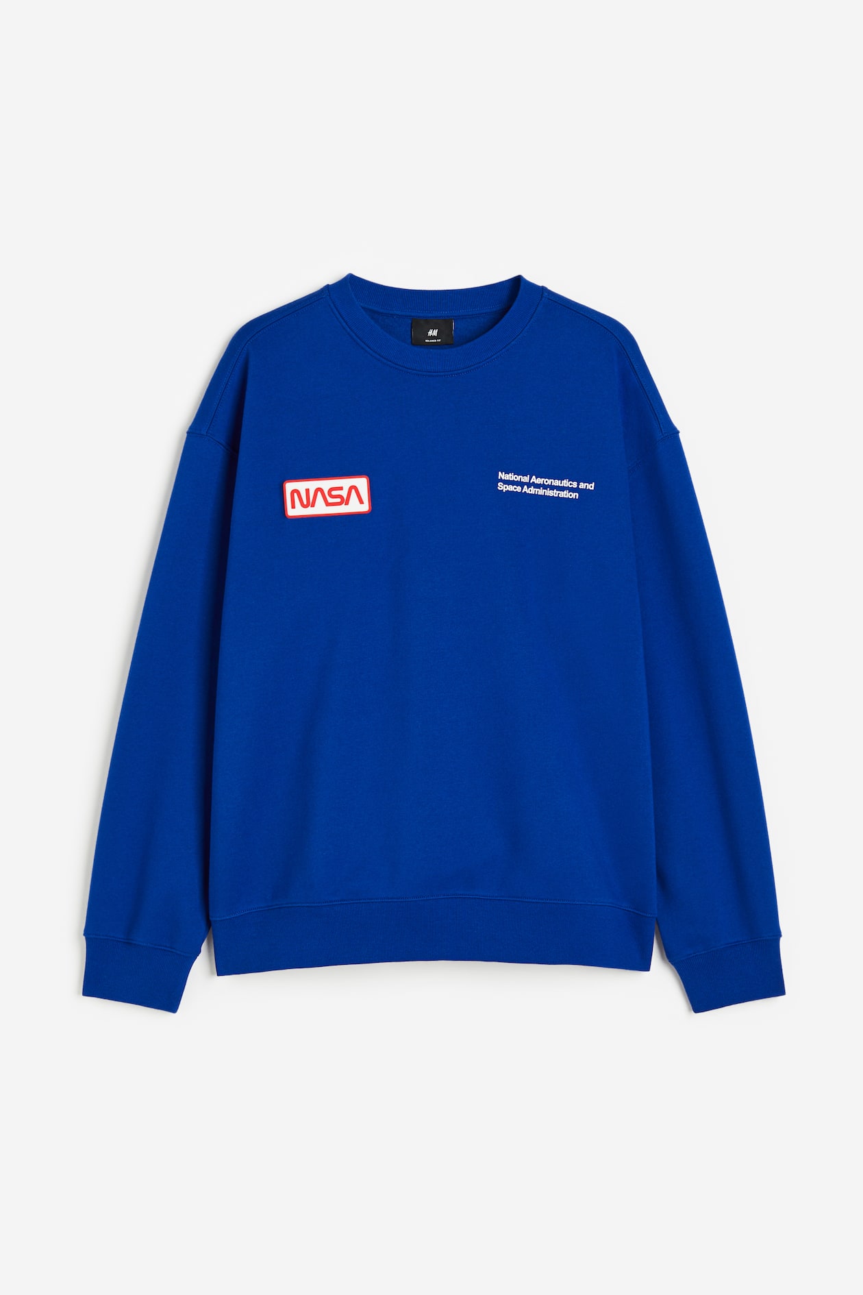 Relaxed Fit Sweatshirt - Bright blue/NASA - Men | H&M US