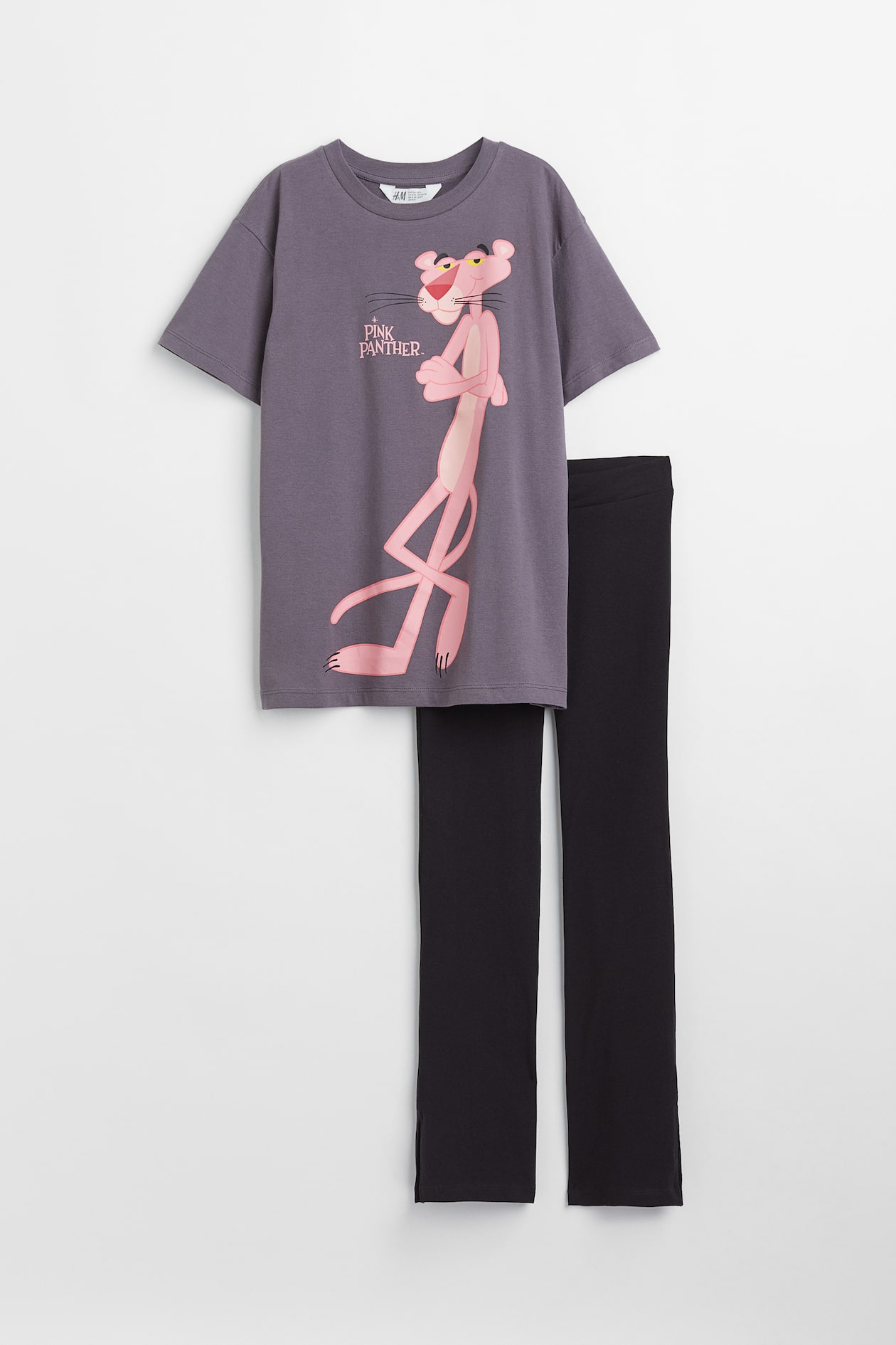 Mauve/Pink Panther 2-piece Printed Set for kids | H&M US