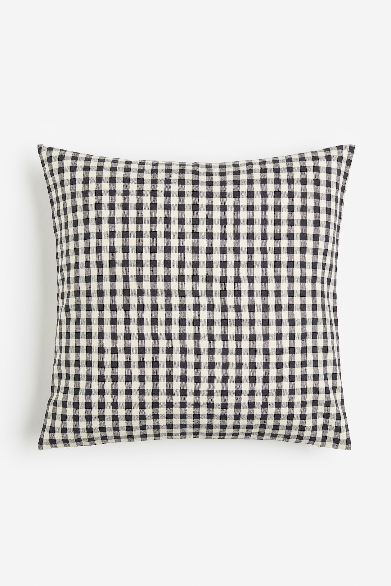 Checked Cushion Cover - Dark gray/checked - Home All | H&M US