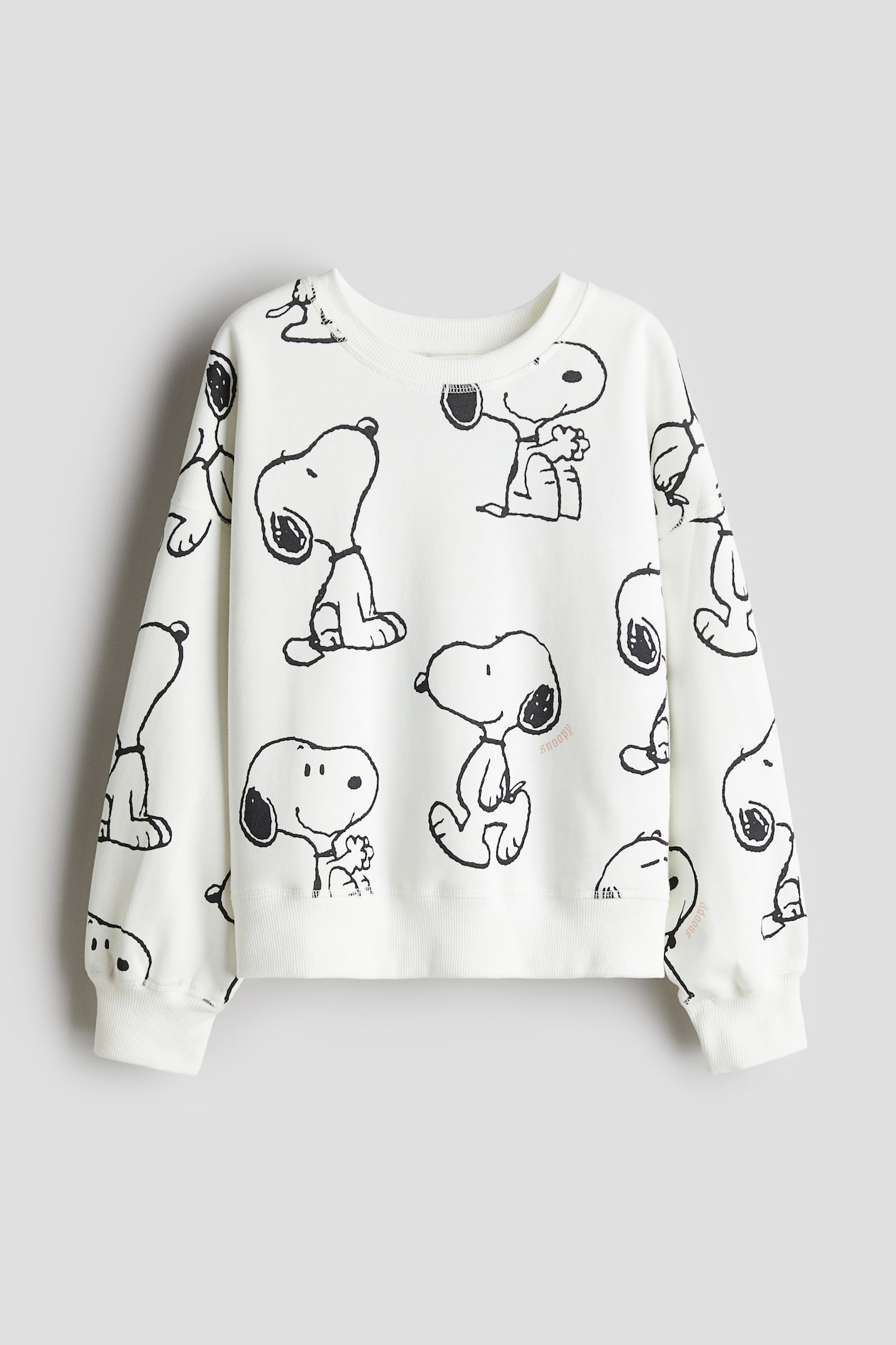 White/Snoopy Sweatshirt with Printed Motif for kids | H&M PH